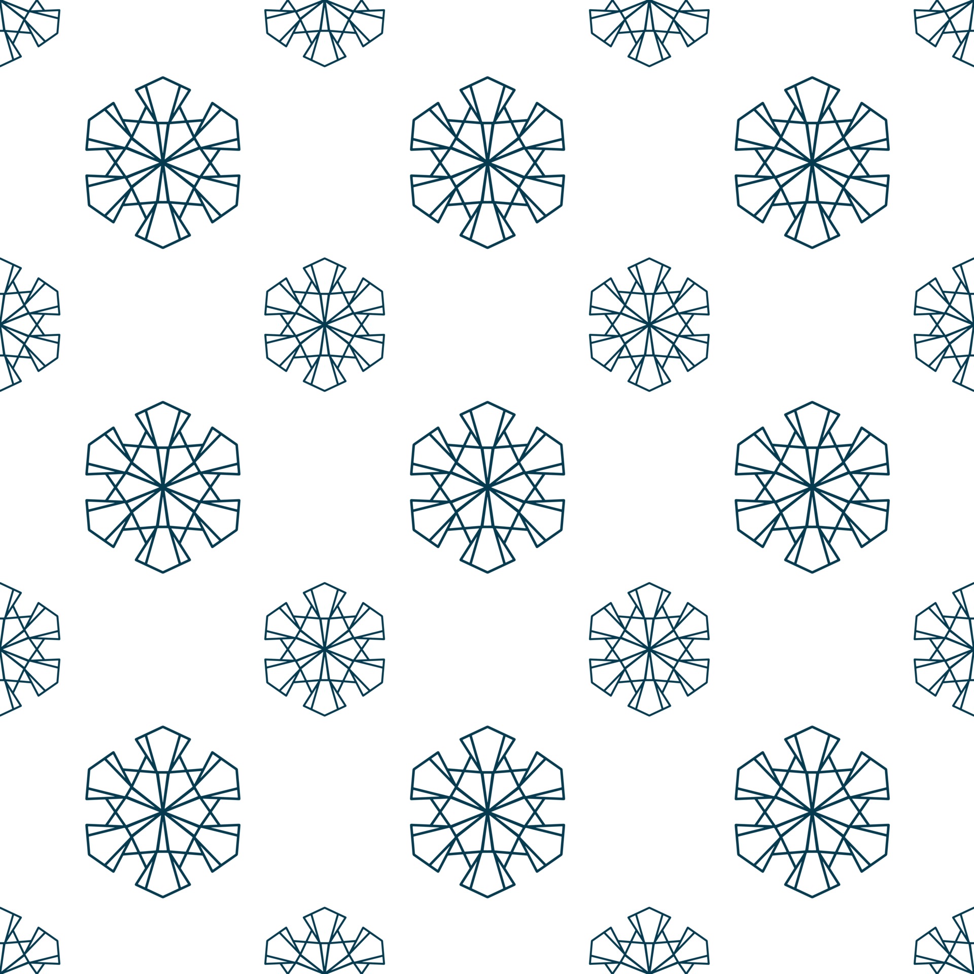 Hand drawn seamless repeat pattern in single color 3180794 Vector Art ...