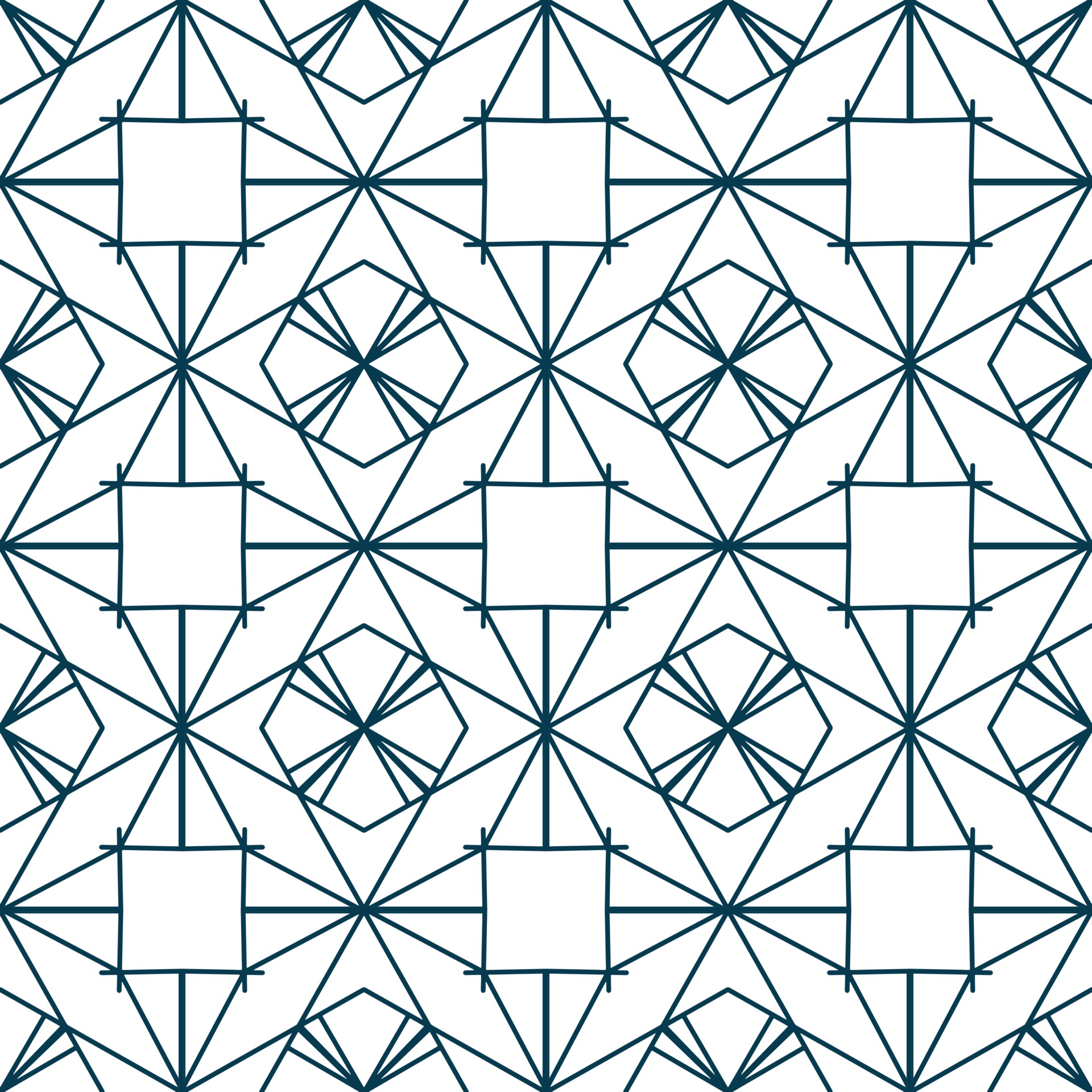 Hand drawn seamless repeat pattern in single color 3180801 Vector Art ...