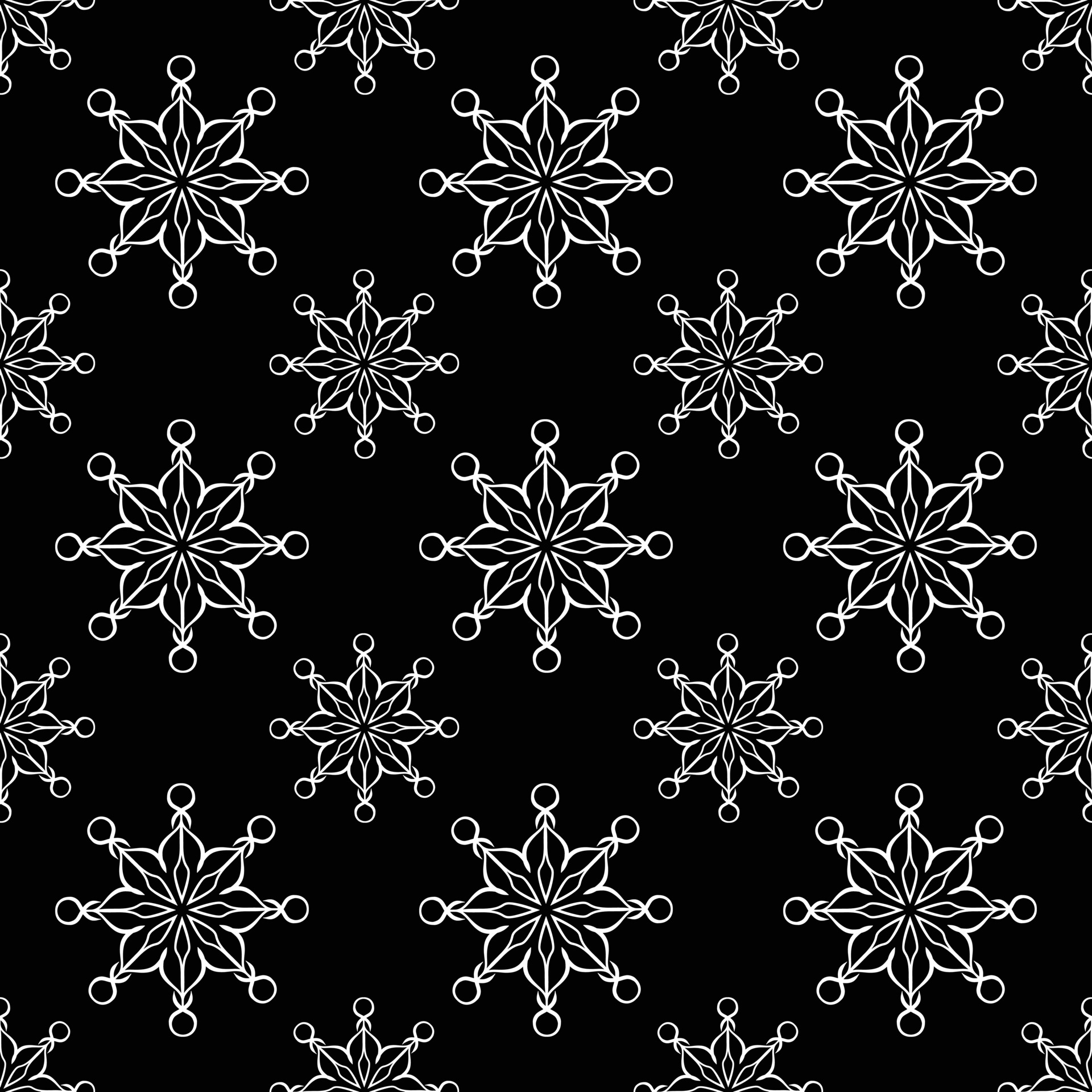 Hand drawn seamless repeat pattern in single color 3180803 Vector Art ...