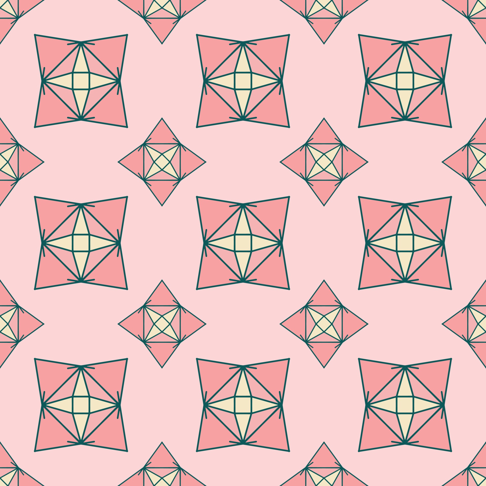 colorful vector repeat pattern, Hand drawn pattern or background ...