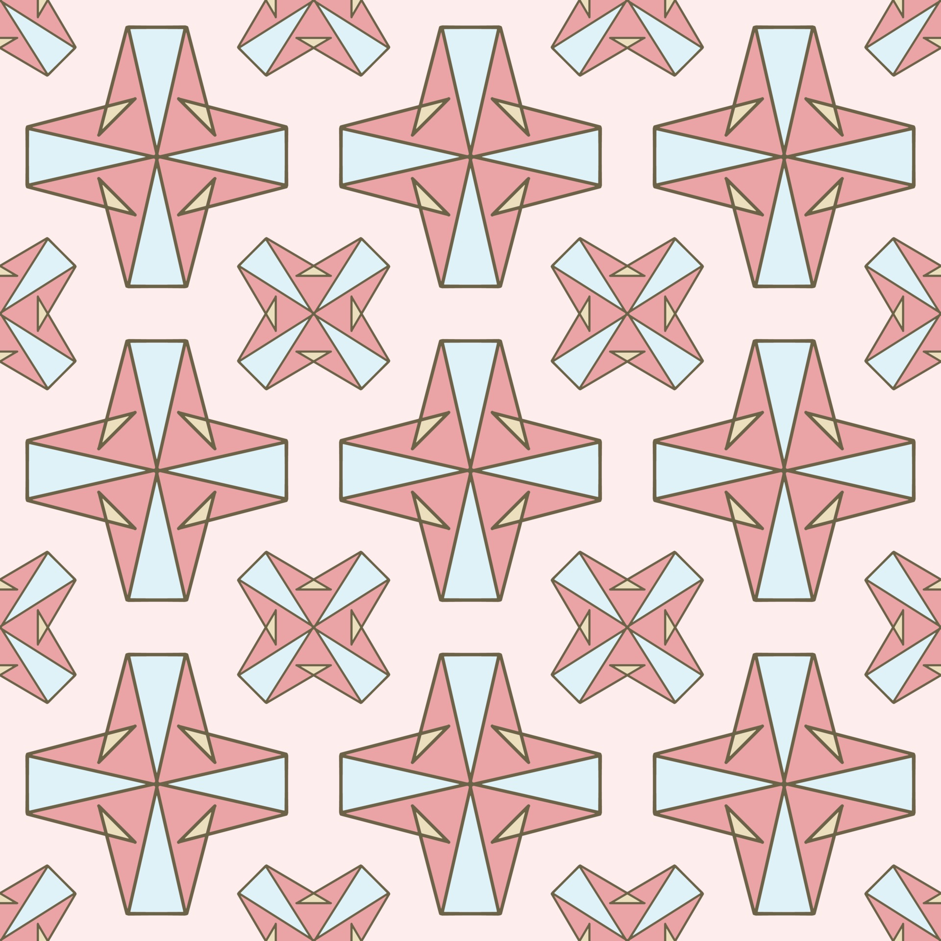 colorful vector repeat pattern, Hand drawn pattern or background ...
