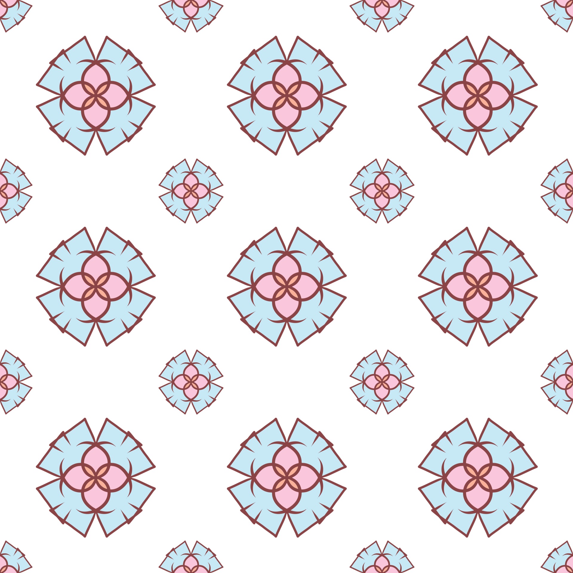 colorful vector repeat pattern, Hand drawn pattern or background ...
