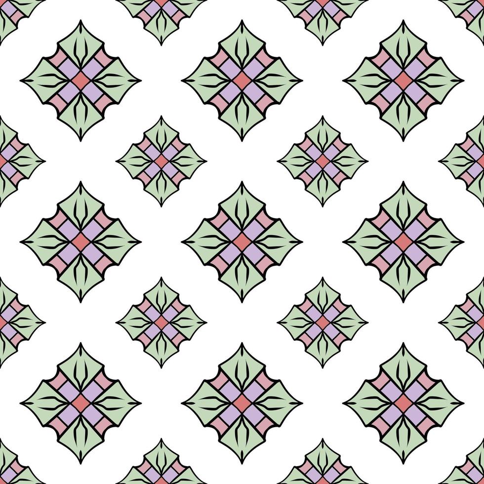 colorful vector repeat pattern, Hand drawn pattern or background ...