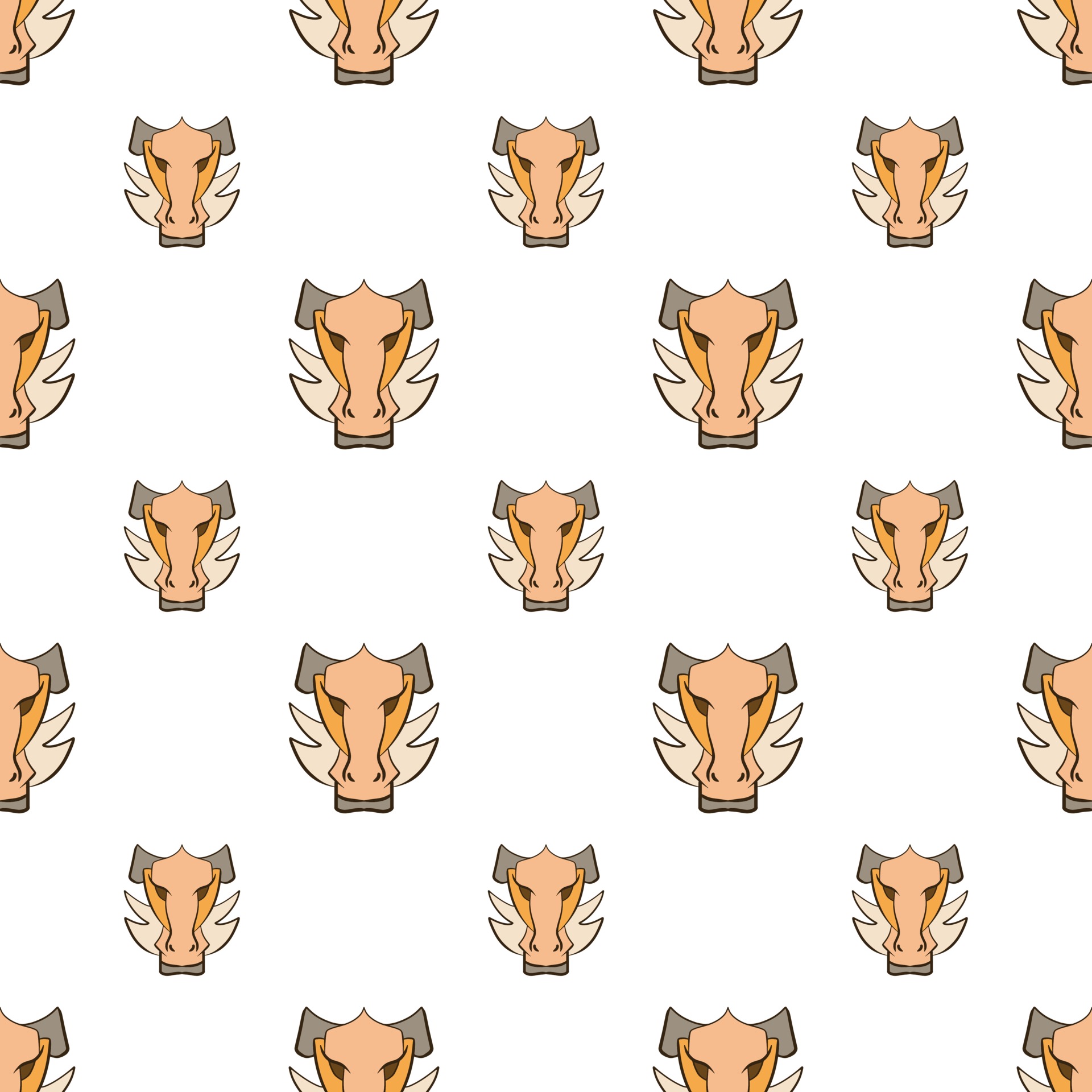 colorful vector repeat pattern, Hand drawn pattern or background ...