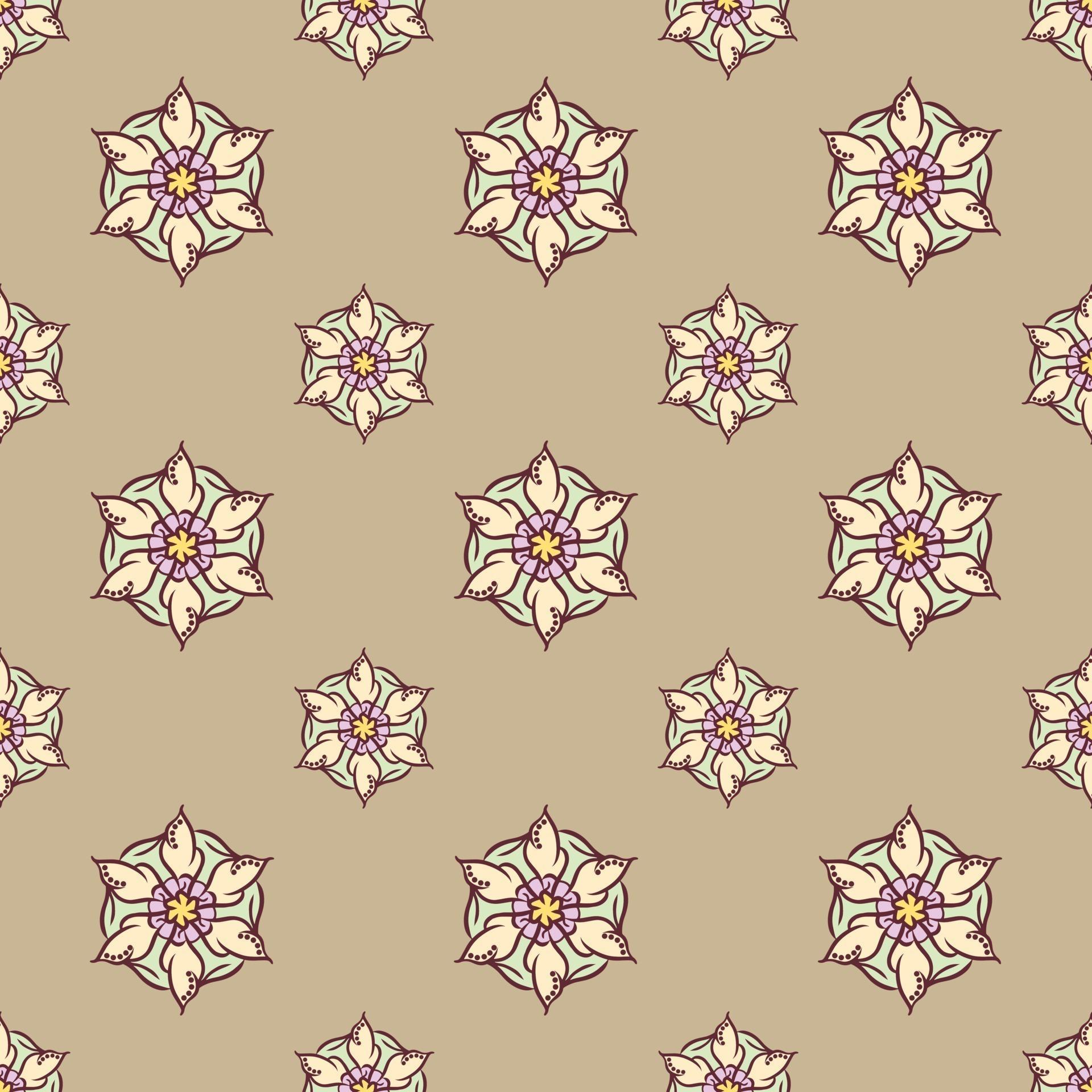 colorful vector repeat pattern, Hand drawn pattern or background ...