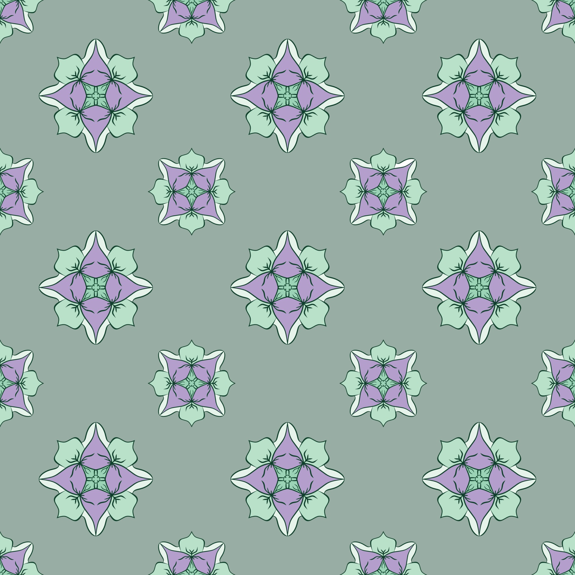 colorful vector repeat pattern, Hand drawn pattern or background ...