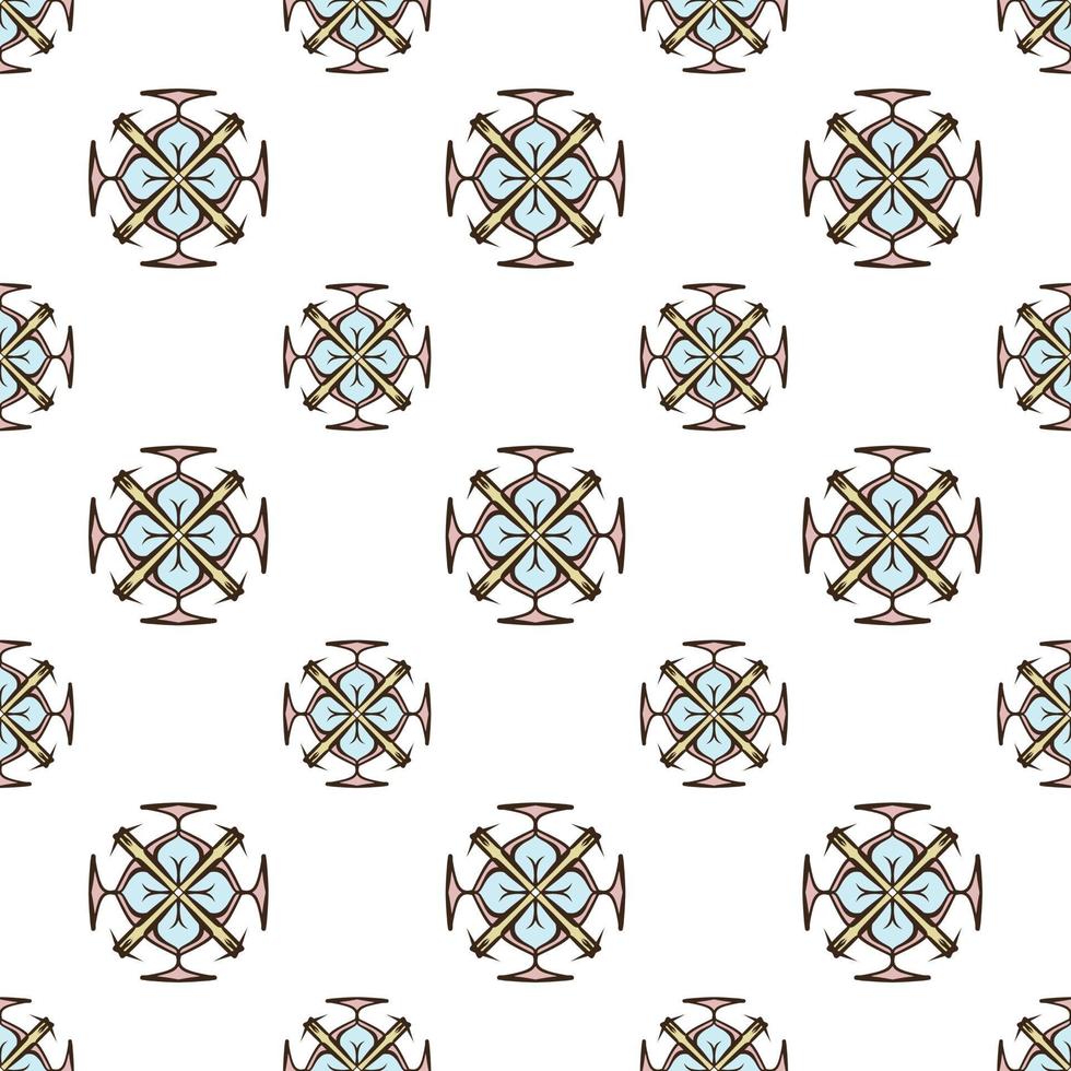 colorful vector repeat pattern, Hand drawn pattern or background ...