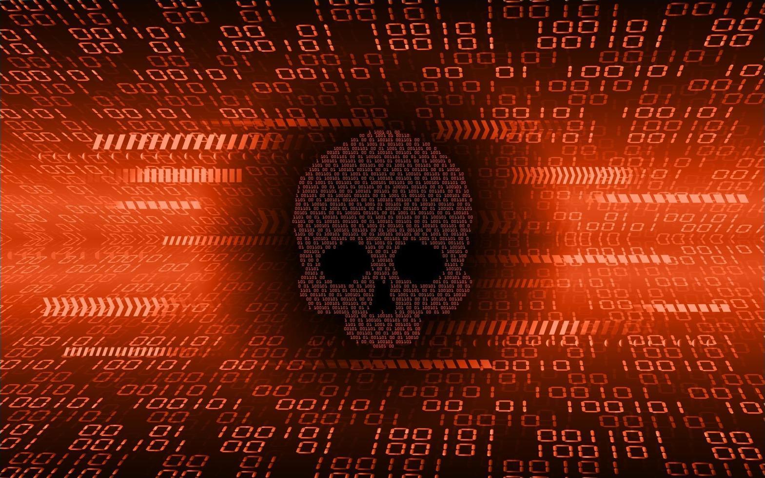 cyber hacker attack background, skull vector 3182028 Vector Art at Vecteezy