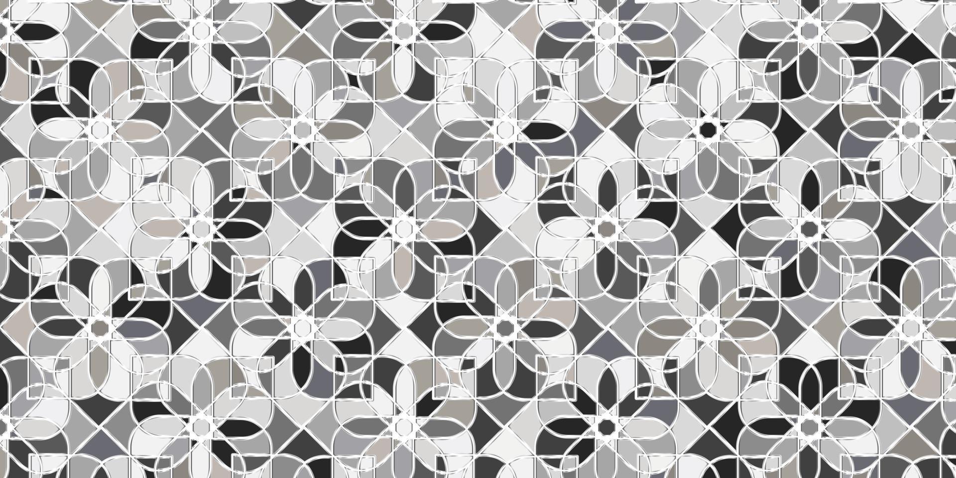 Abstract geometric pattern floral design elegant gray background ...