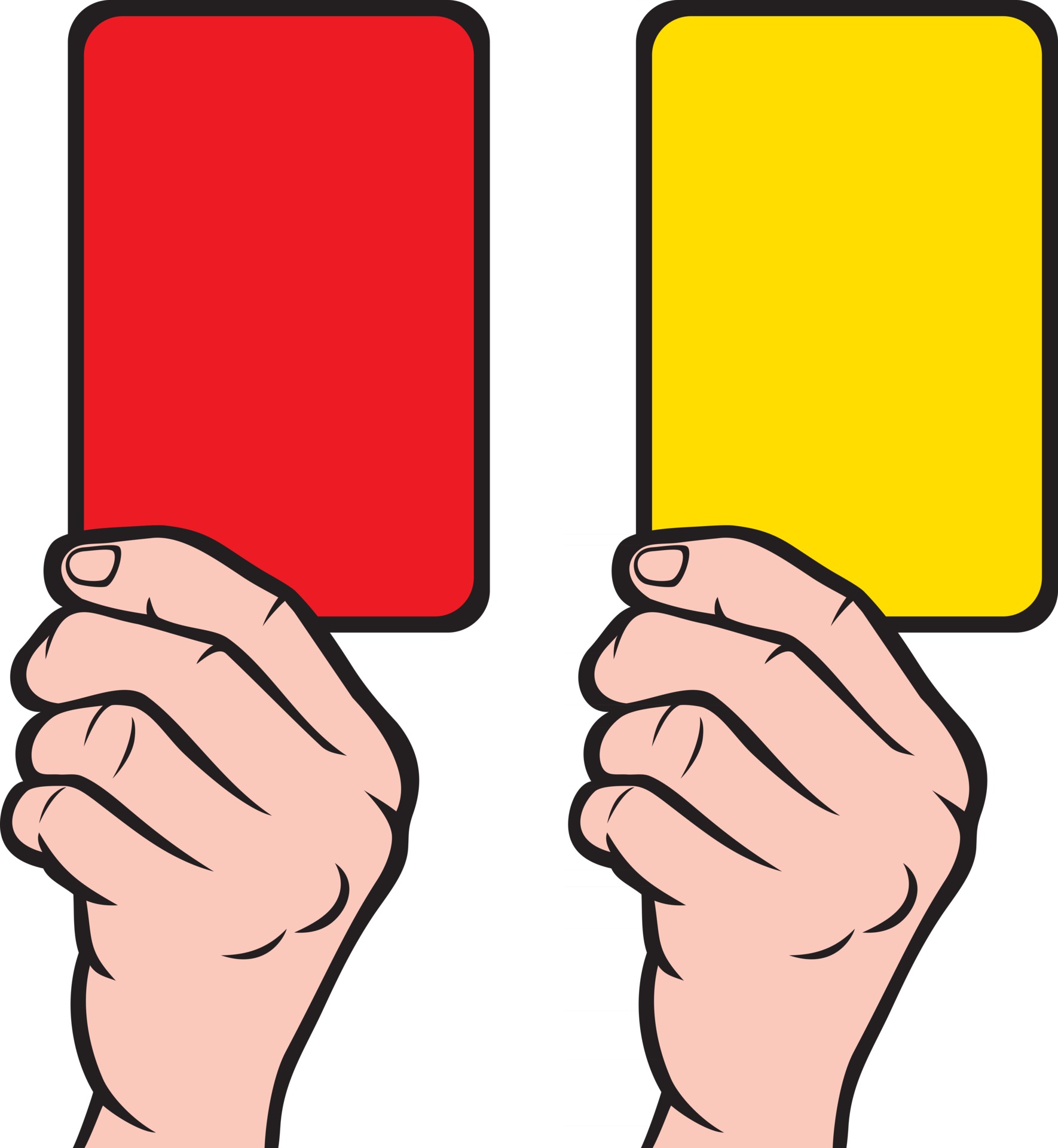 Mano de árbitros de fútbol con tarjeta roja y amarilla 3190050 Vector ... Mano de árbitros de fútbol con tarjeta roja y amarilla 3190050 Vector ...