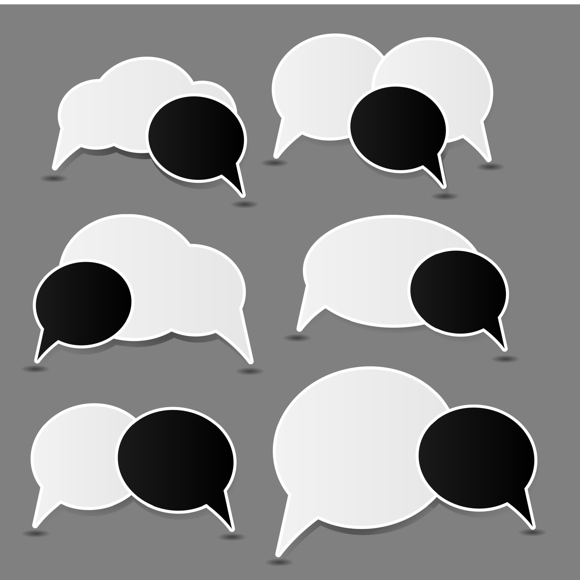 Speech bubbles vector illustration 3203268 Vector Art at Vecteezy