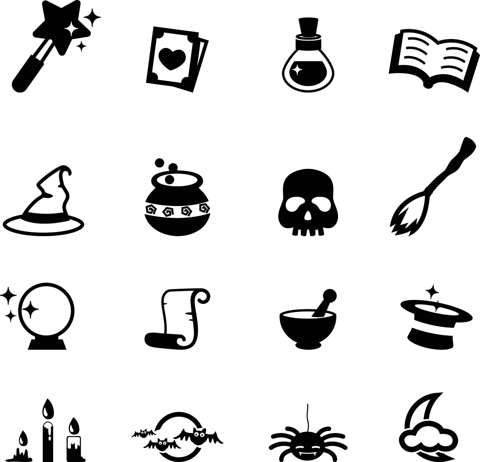 Magic icon set 3203952 Vector Art at Vecteezy