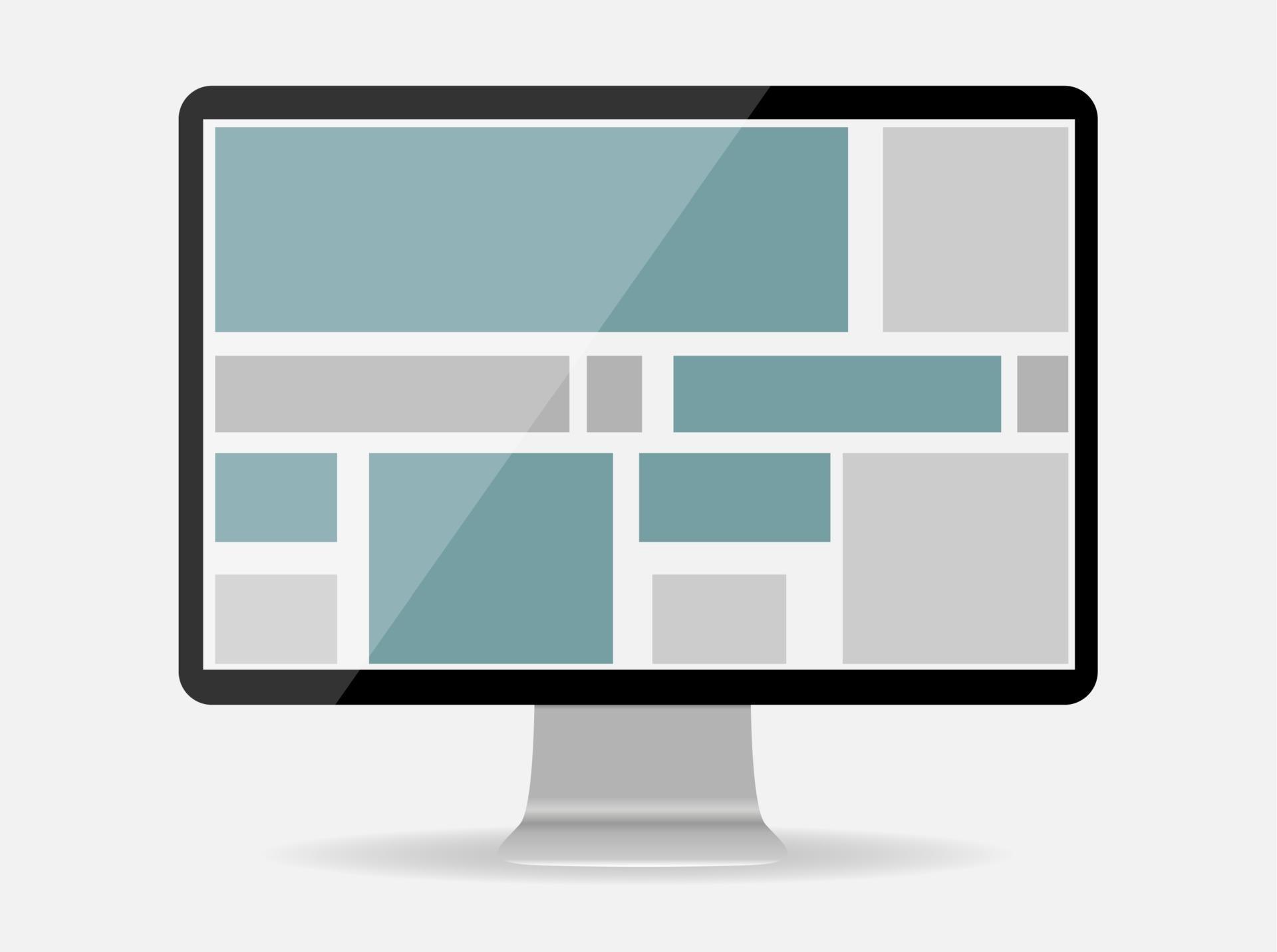 Computer Display Vector Illustration 3208506 Vector Art at Vecteezy