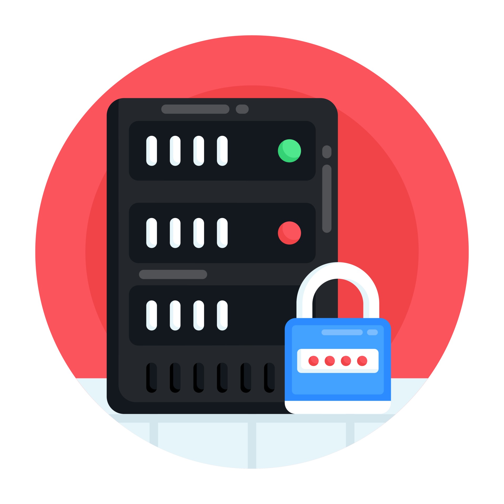 base de datos de seguridad del servidor 3210162 Vector en Vecteezy