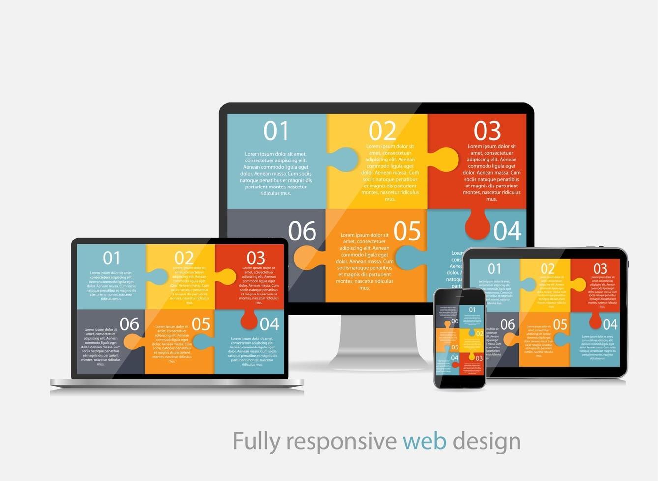 Fully Responsive Web Design Concept Vector Illustration 3212411 Vector ... Fully Responsive Web Design Concept Vector Illustration 3212411 Vector ...