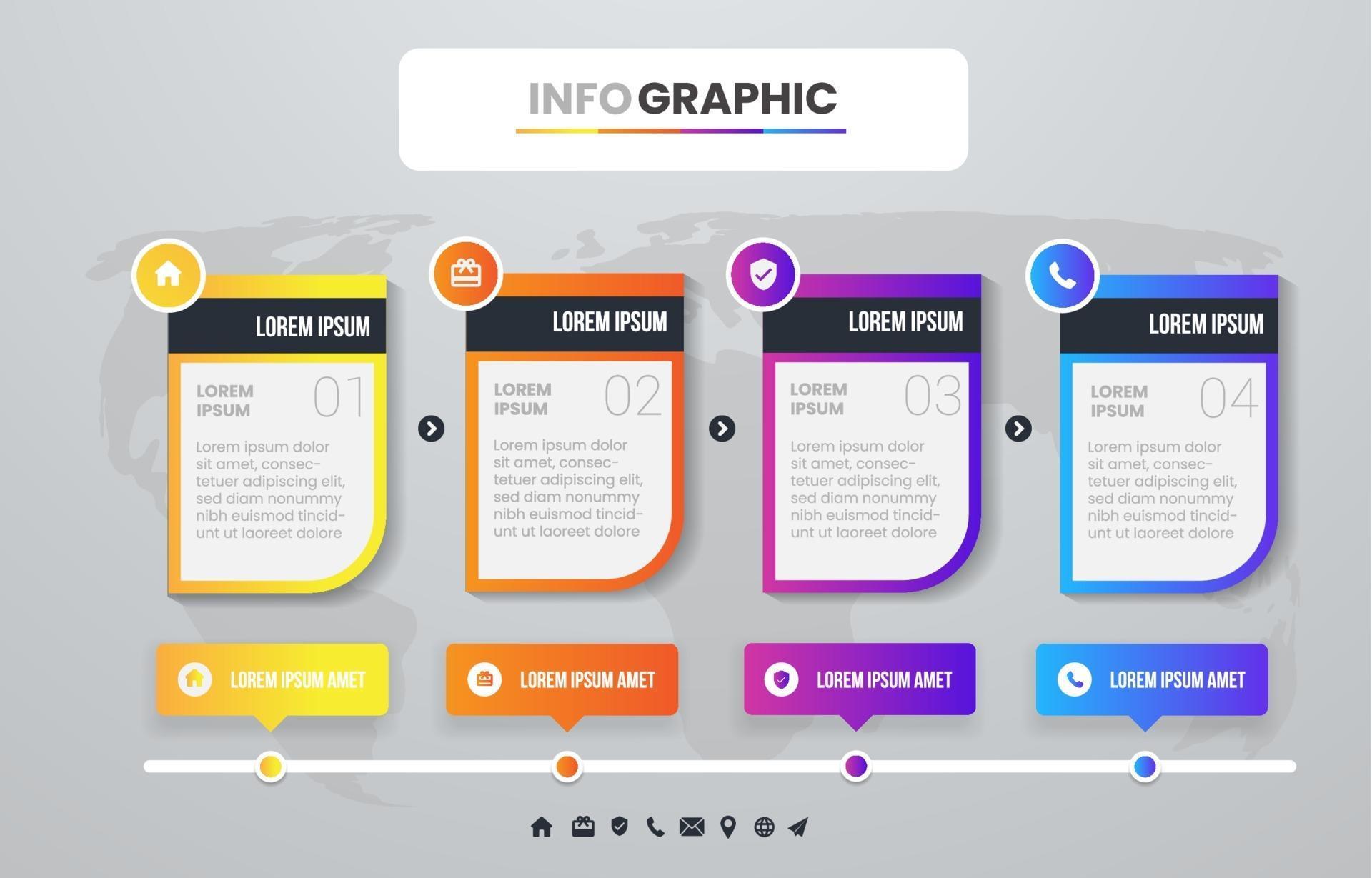 Infographic Progress Concept 3213167 Vector Art at Vecteezy