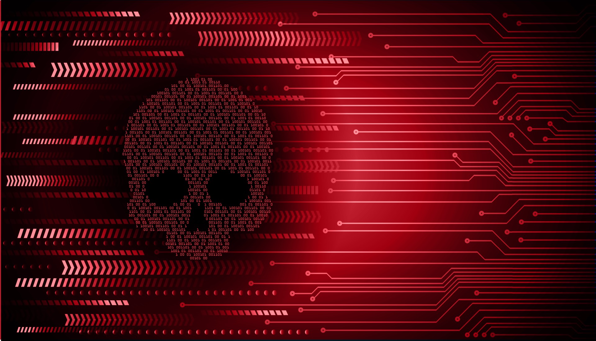 cyber hacker attack background, skull vector 3217491 Vector Art at Vecteezy