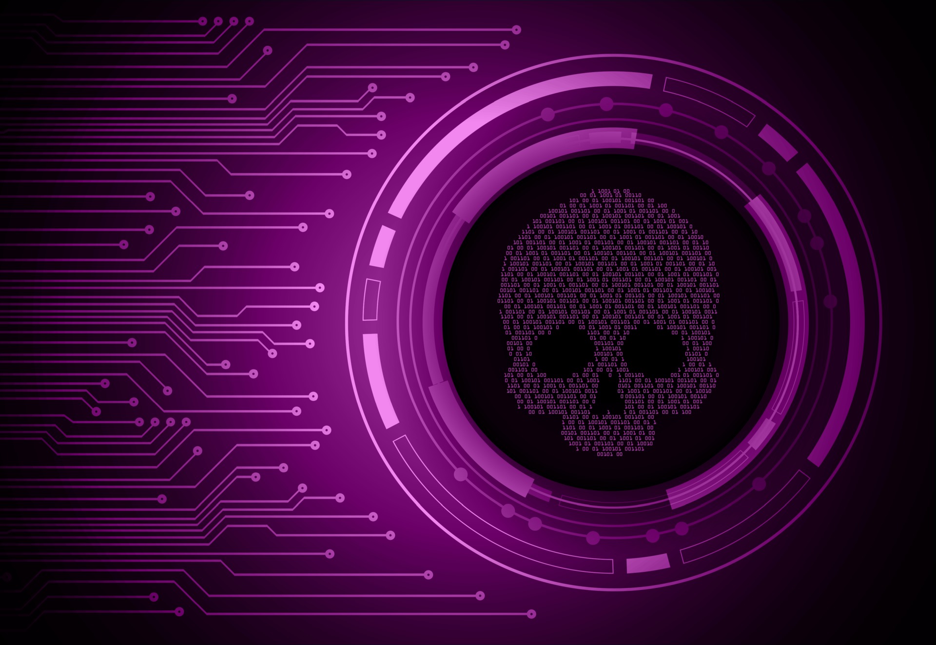 cyber hacker attack background, skull vector 3217786 Vector Art at Vecteezy