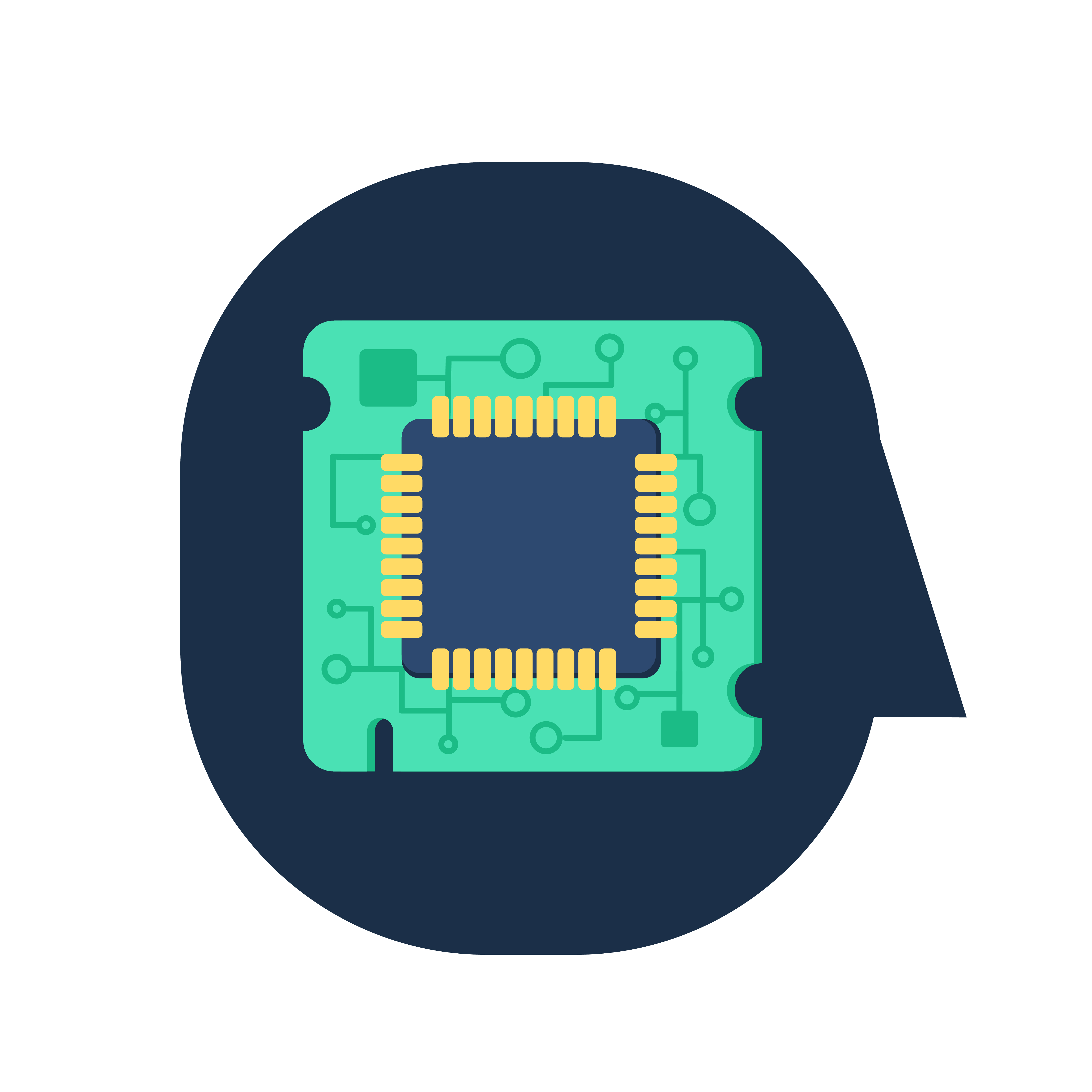 Computer Processor Chip 3219032 Vector Art at Vecteezy
