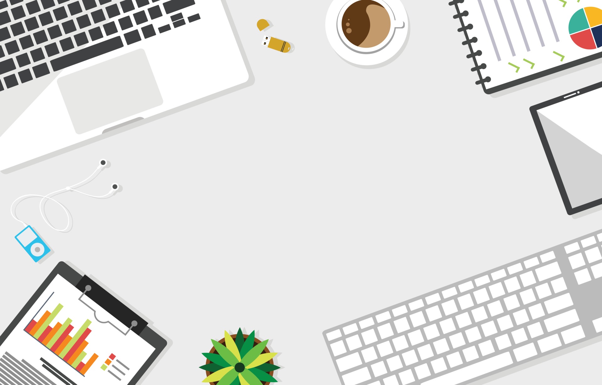 Working table and working desk with accessory on the table. 3222386 ...