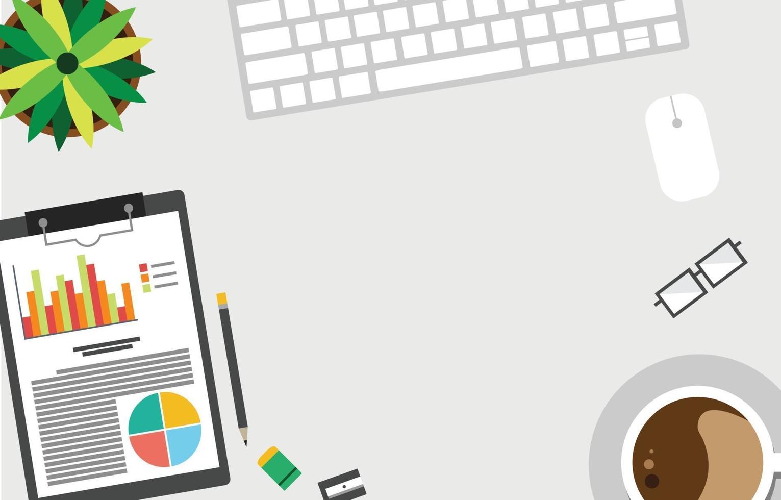 Working table and working desk with accessory on the table. 3222391 ...