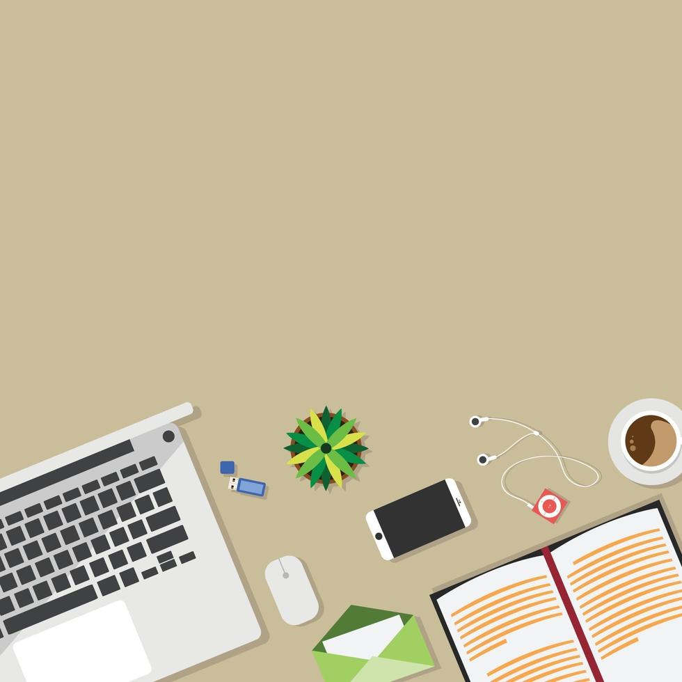 Working table and working desk with accessory on the table. 3222403 ...