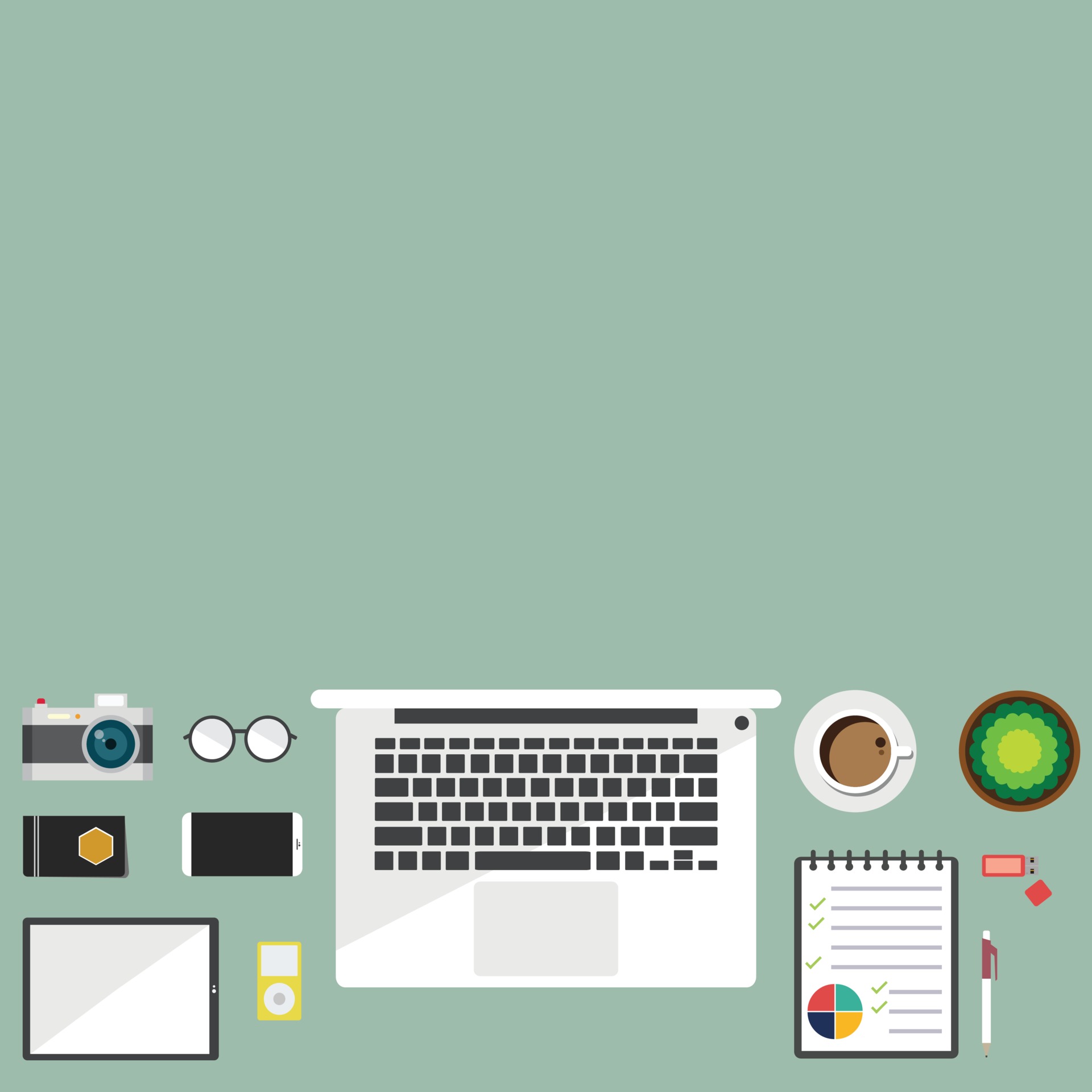 Working table and working desk with accessory on the table. 3222418 ...