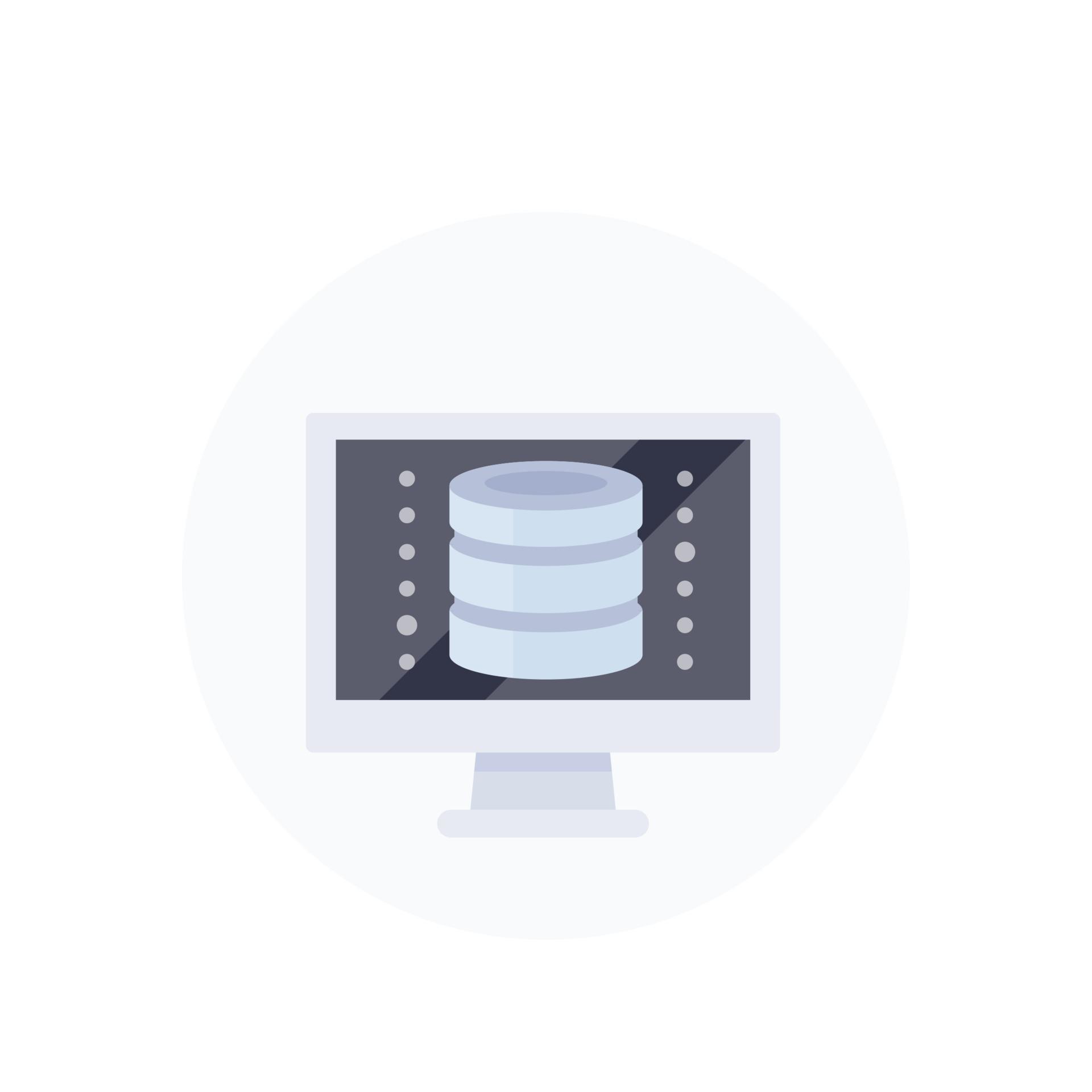 database and computer icon, flat style vector 3223560 Vector Art at ...