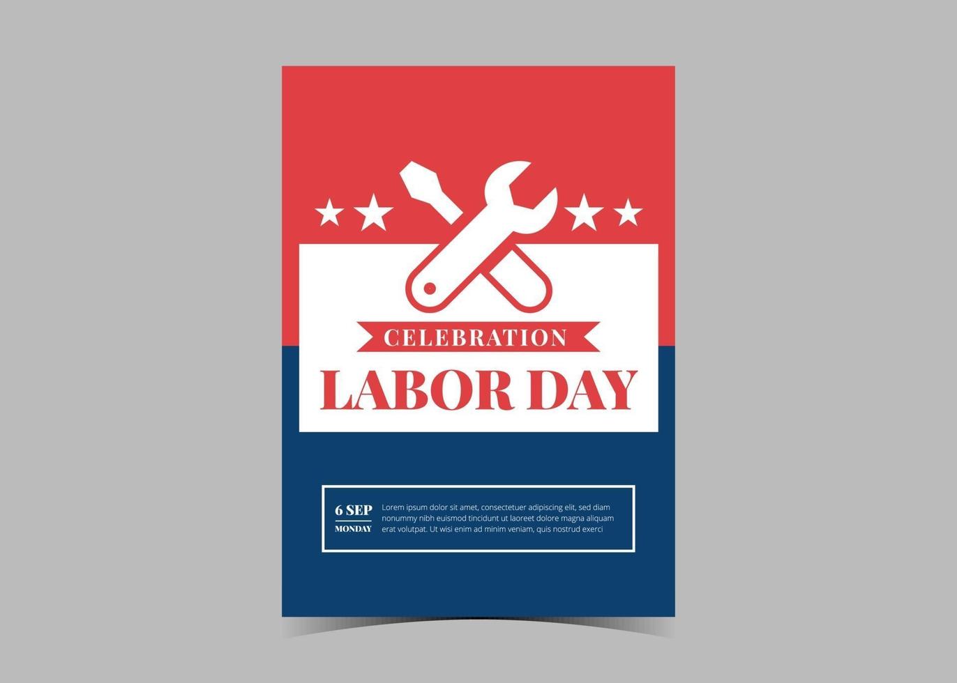 Labor day celebration flyer template design. Labor day event poster ... Labor day celebration flyer template design. Labor day event poster ...