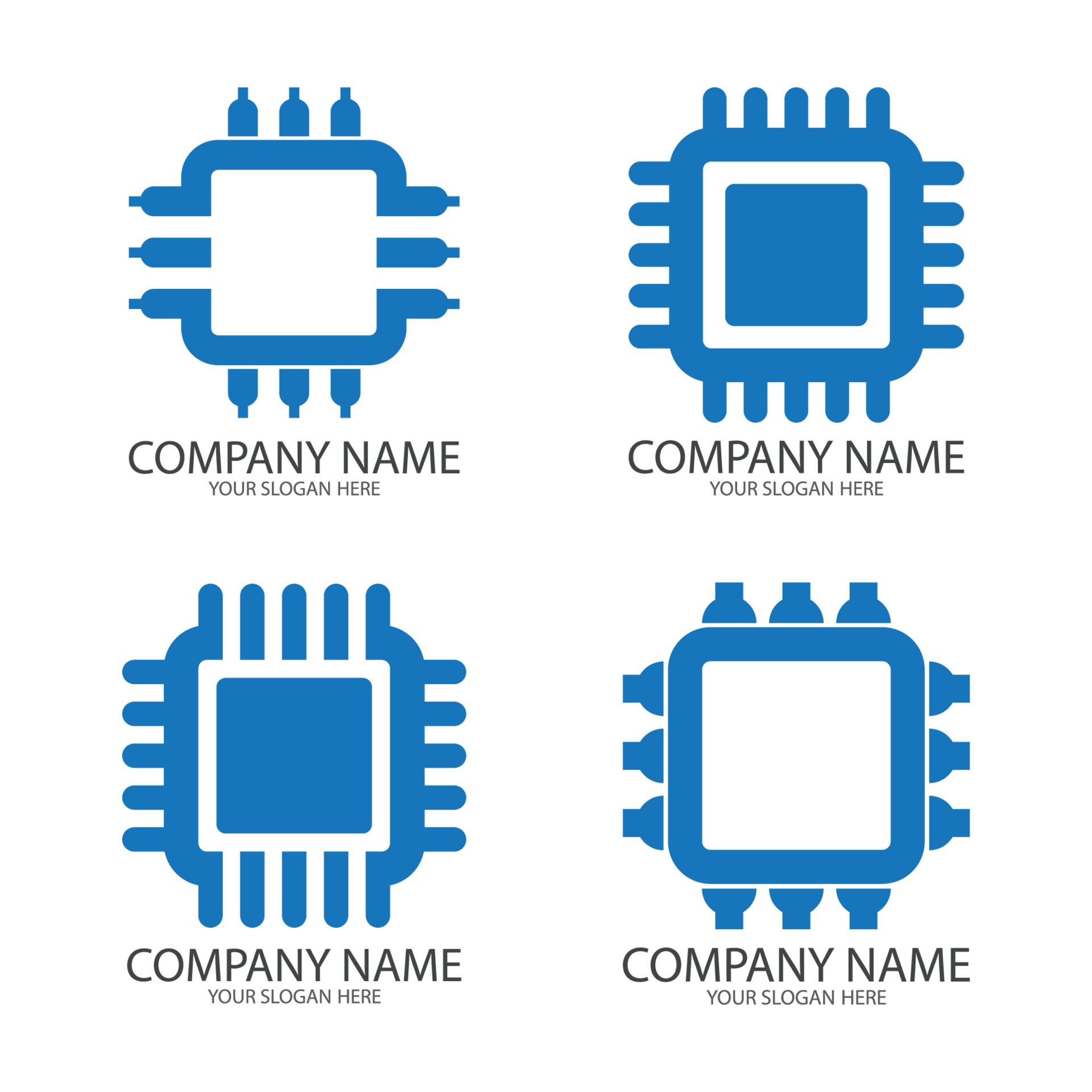 Cpu Simple Vector Icon Illustration Symbol Template 3230076 Vector Art