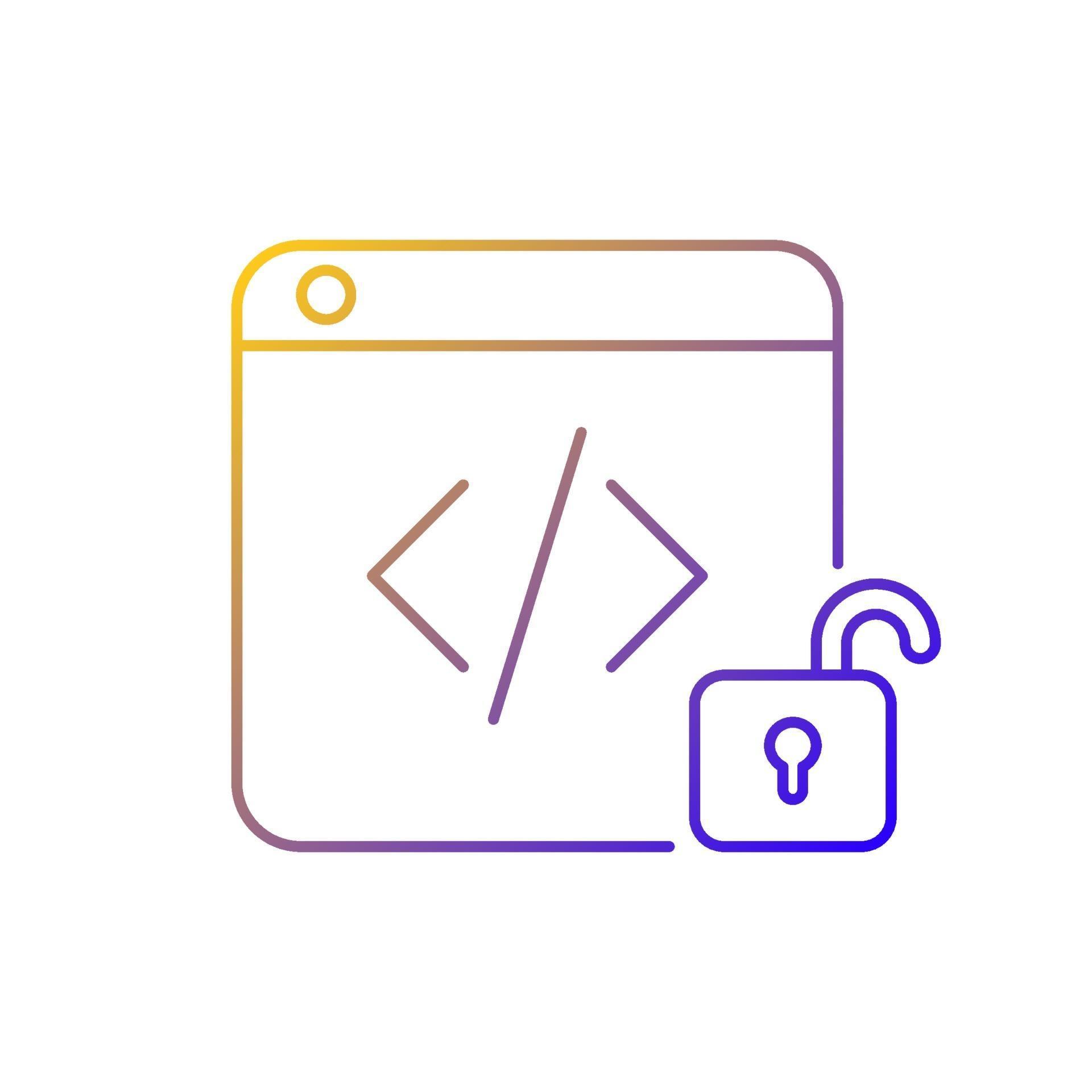 Open Source Code Platforms Gradient Linear Vector Icon 3233751 Vector Art At Vecteezy