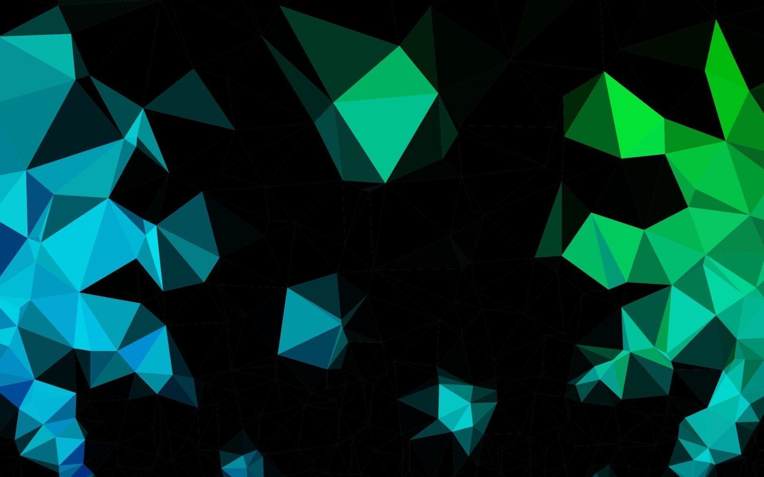 Dark Blue Green Vector Shining Triangular Pattern 3233850 Vector Art