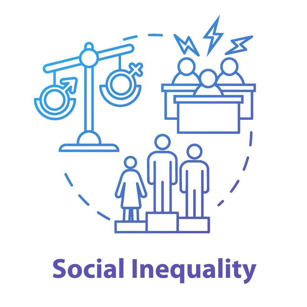 Social inequality blue concept icon 3234133 Vector Art at Vecteezy Social inequality blue concept icon 3234133 Vector Art at Vecteezy