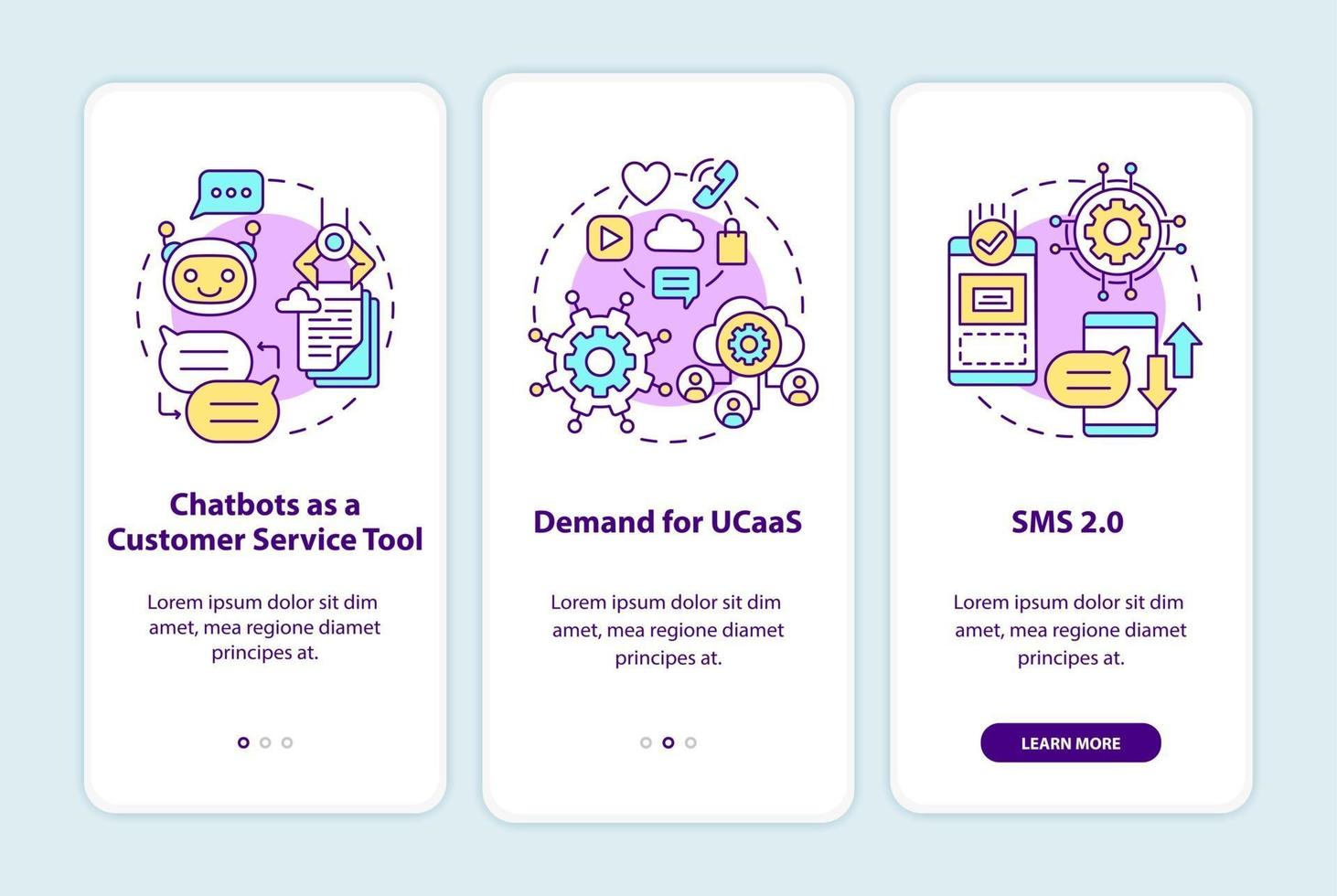 Messaging Software Trend Onboarding Mobile App Page Screen 3235039