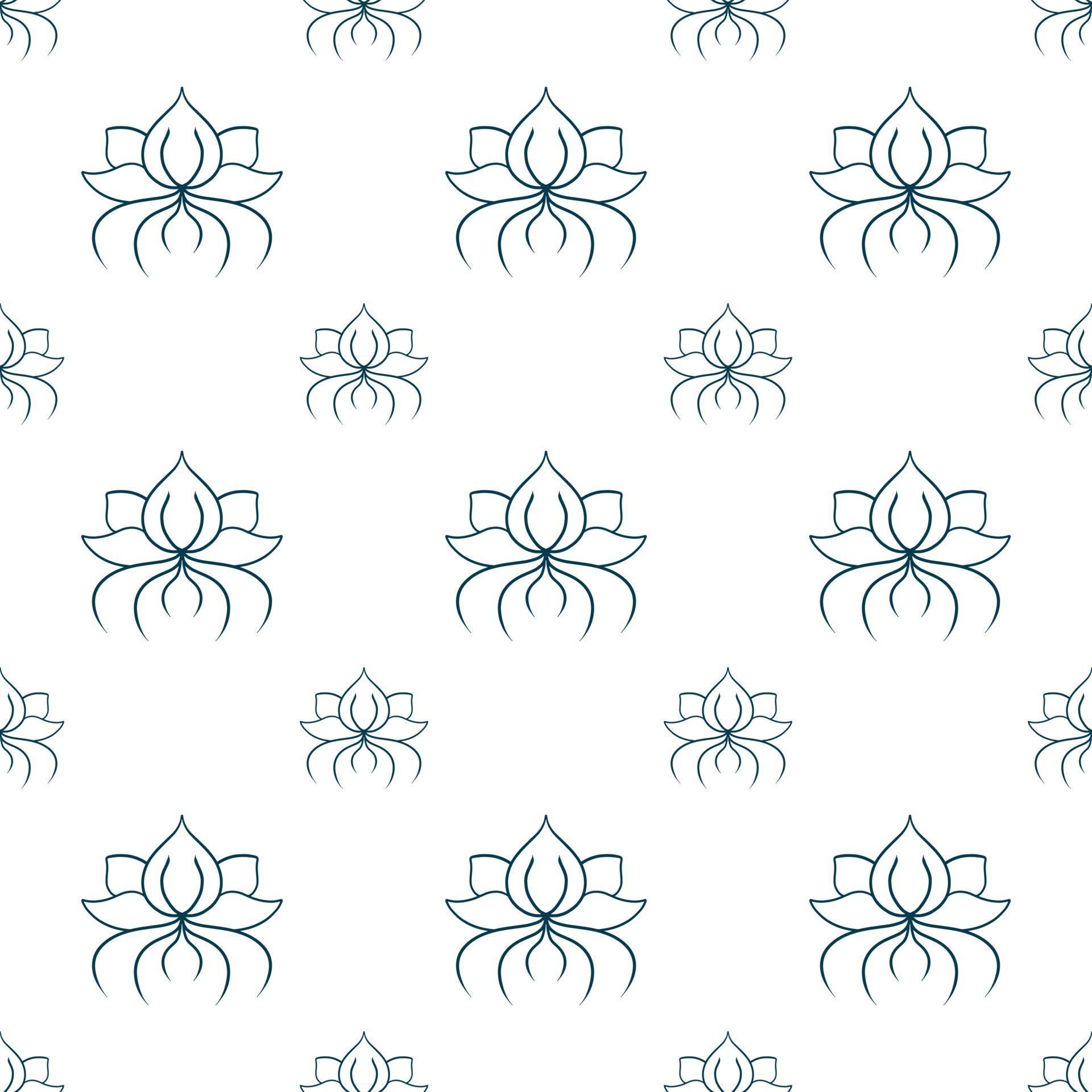 Single colored hand drawn repeat pattern on transparent background ...