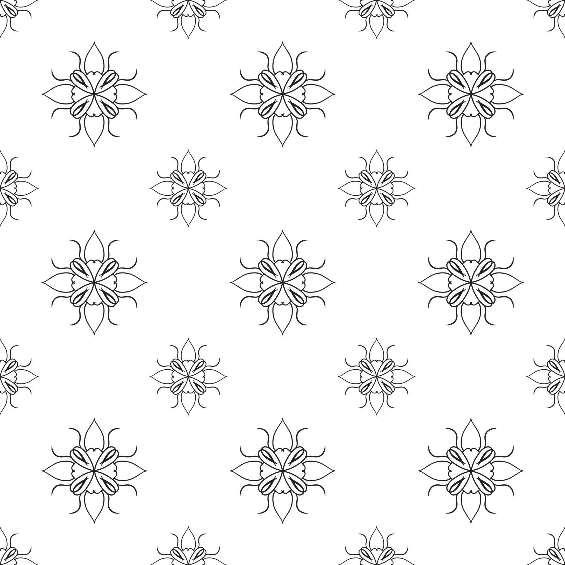 Single colored hand drawn repeat pattern on transparent background ...