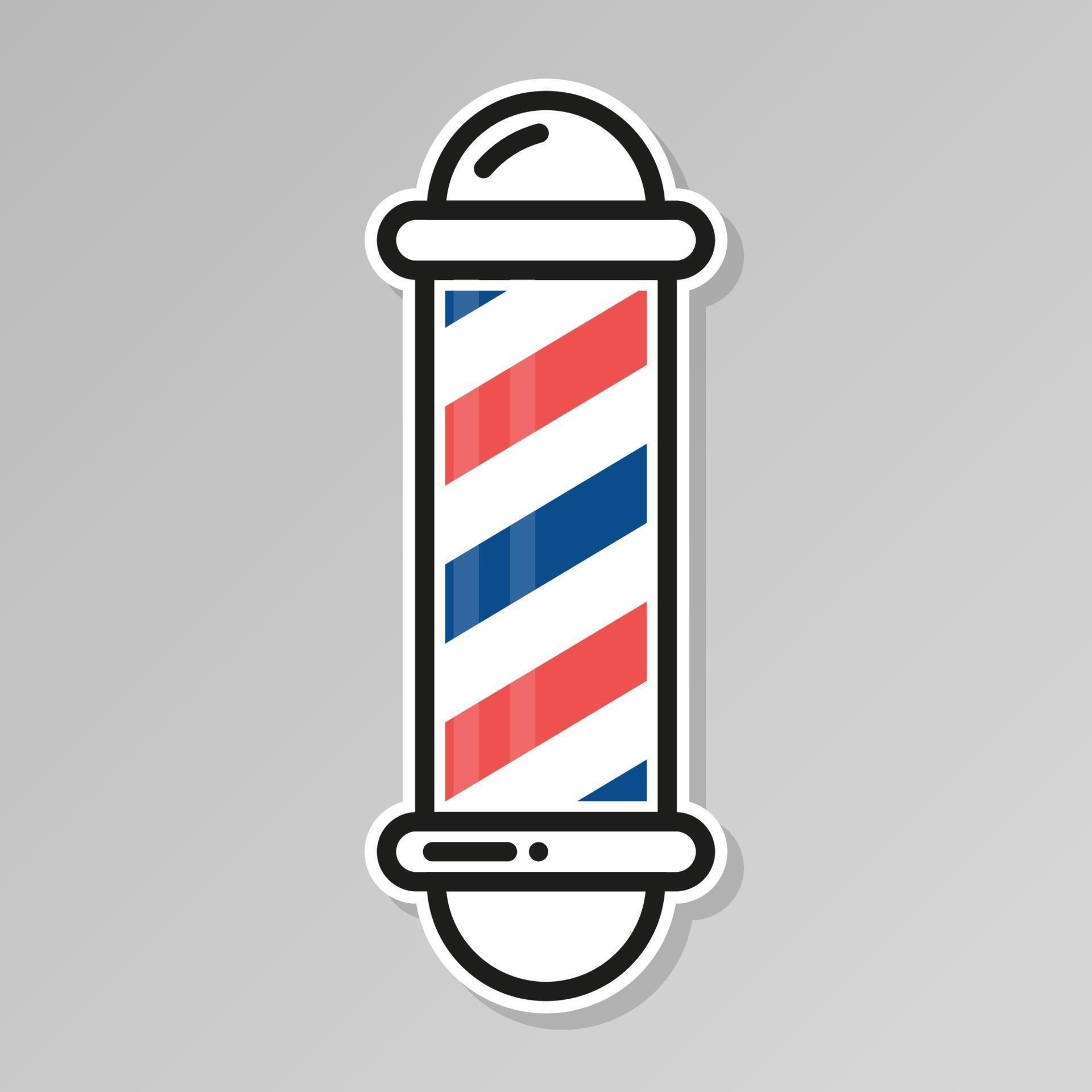 Barber Pole Vector Illustration In Cartoon Design 3240774 Vector Art