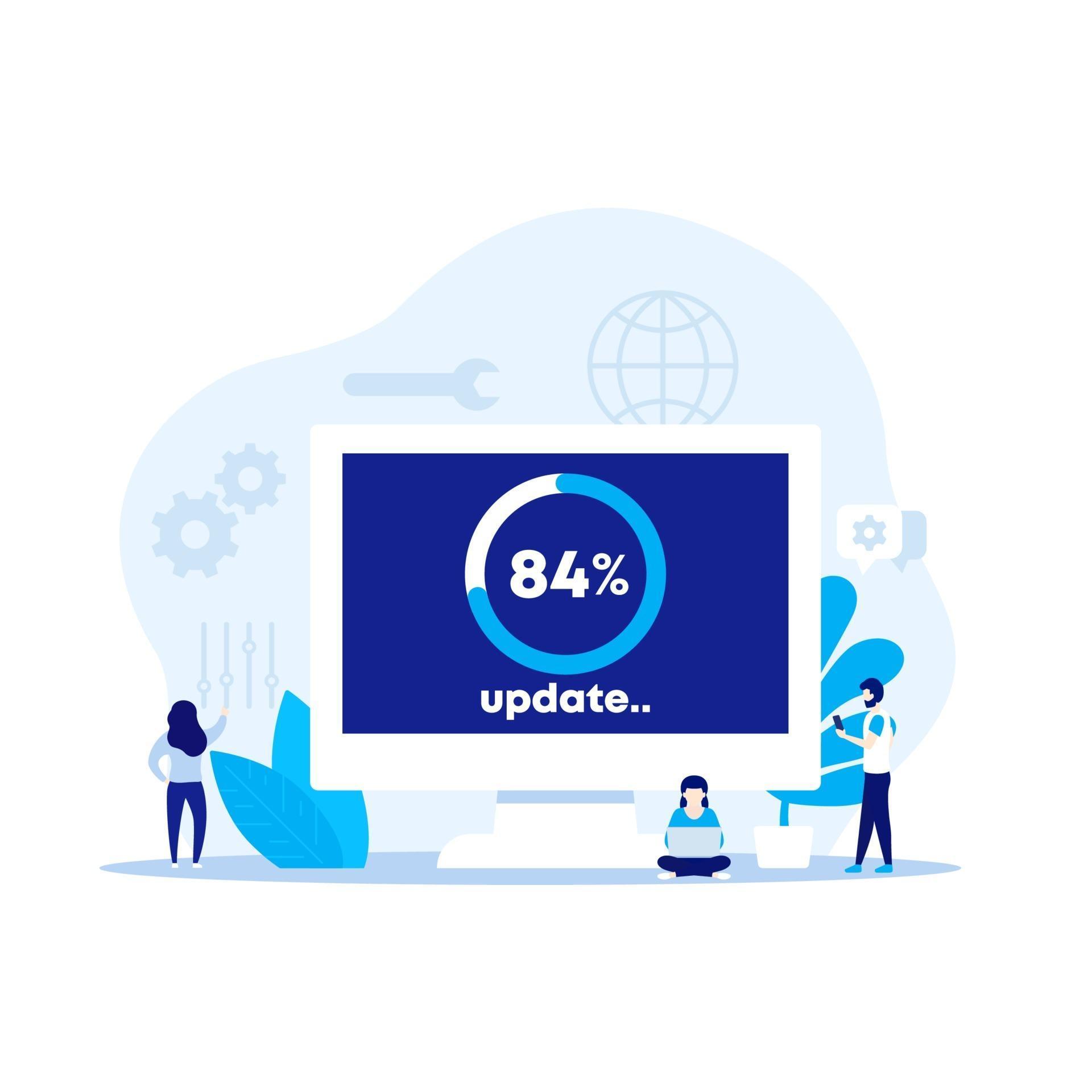 update, system upgrade, software development, vector 3241322 Vector Art ...