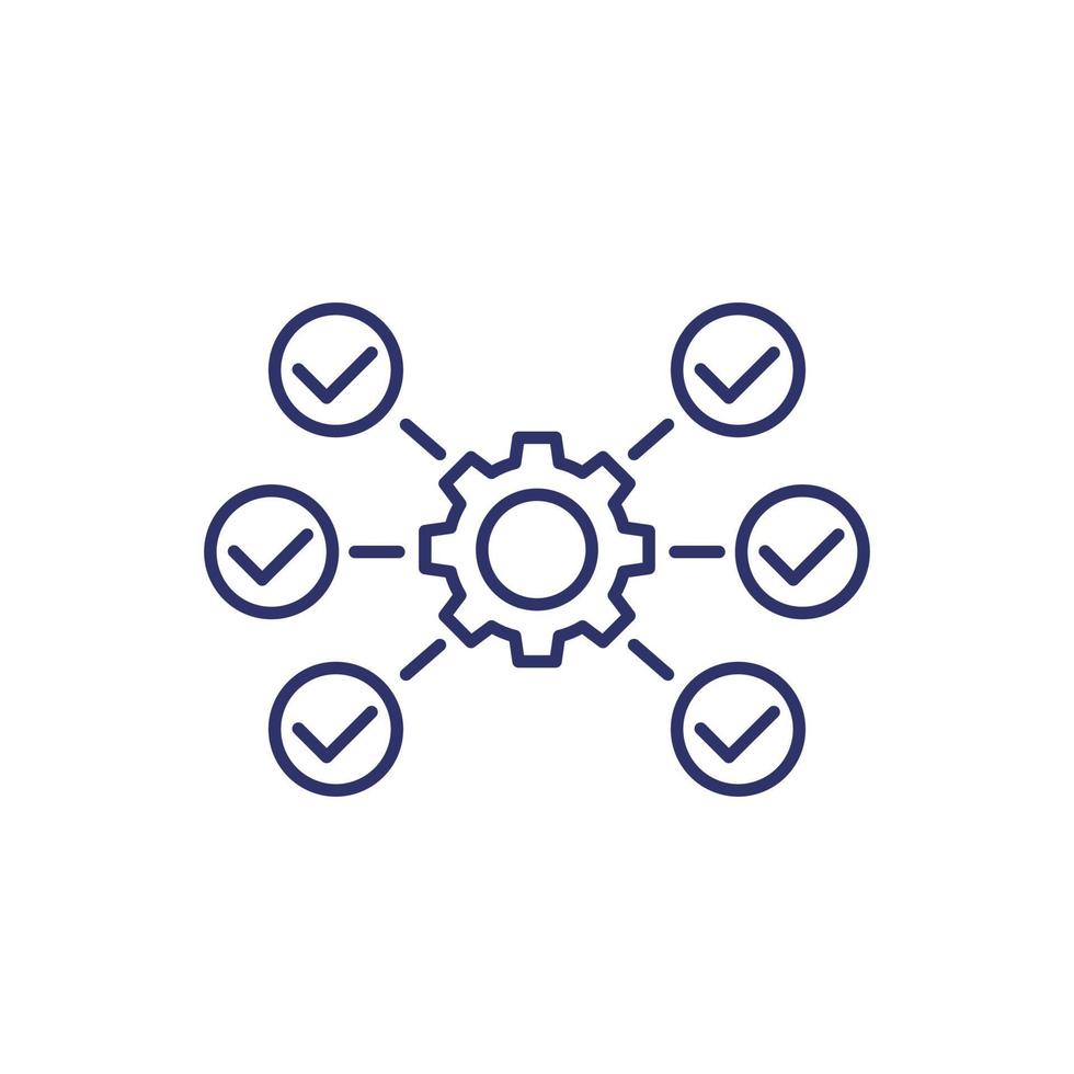 Project Execution Line Icon On White 3241349 Vector Art At Vecteezy