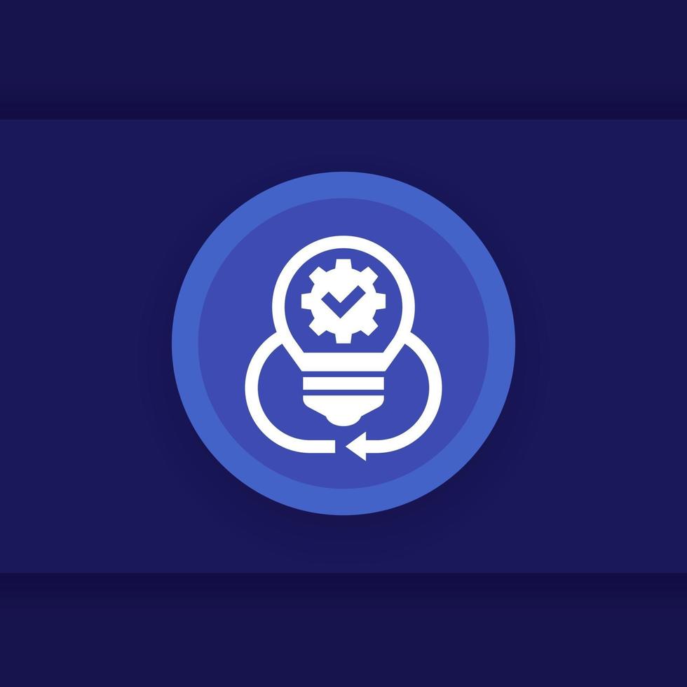 implementación, ejecutar icono de vector de idea 3241683 Vector en Vecteezy