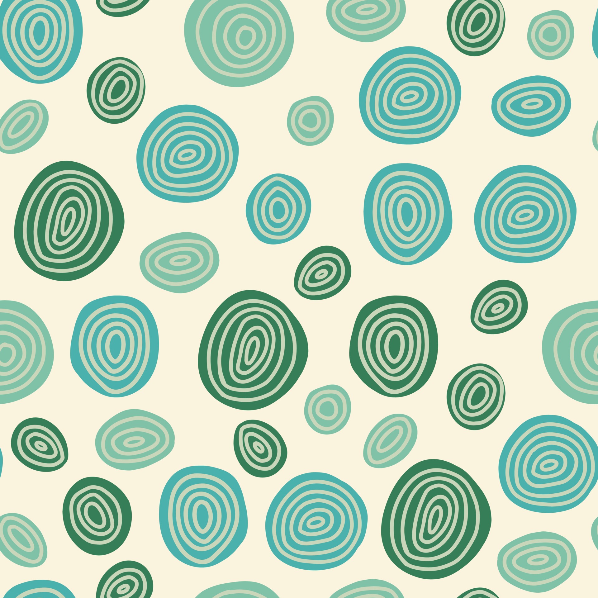 Abstract seamless pattern with circles and round lines 3245005 Vector ...
