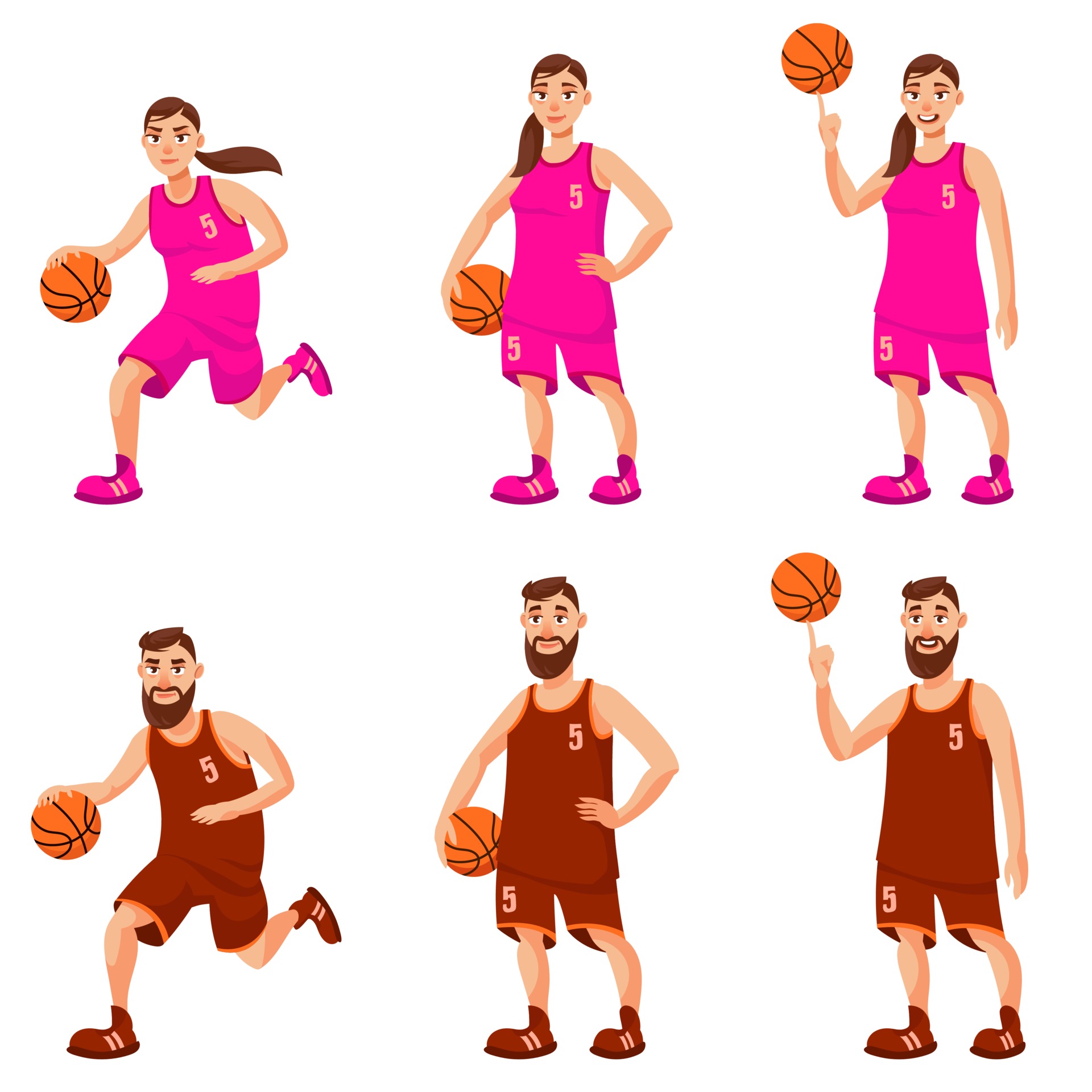 Male And Female Basketball Players 3250307 Vector Art At Vecteezy male-and-female-basketball-players-3250307-vector-art-at-vecteezy