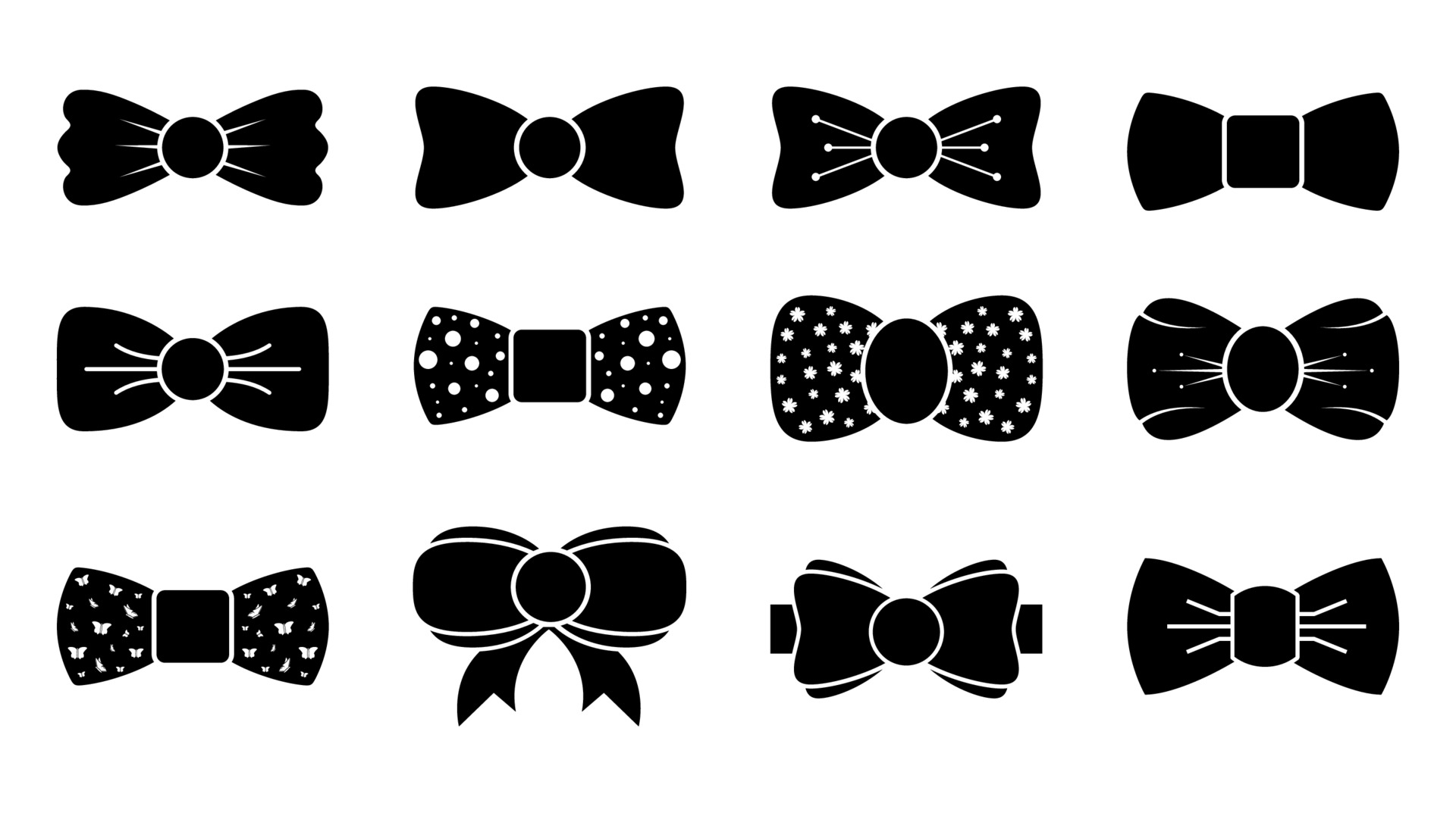 Bow tie icon set - vector illustration . 3250571 Vector Art at Vecteezy