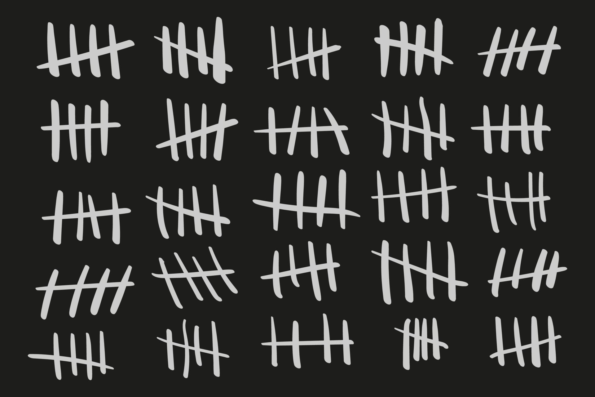 White tally marks set 3251580 Vector Art at Vecteezy White tally marks set 3251580 Vector Art at Vecteezy