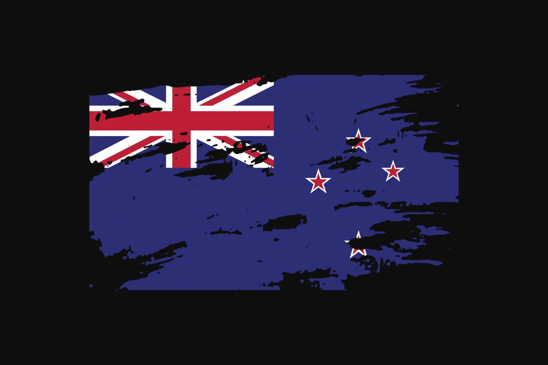 Grunge Style Flag Of The New Zealand Vector Illustration 3251842