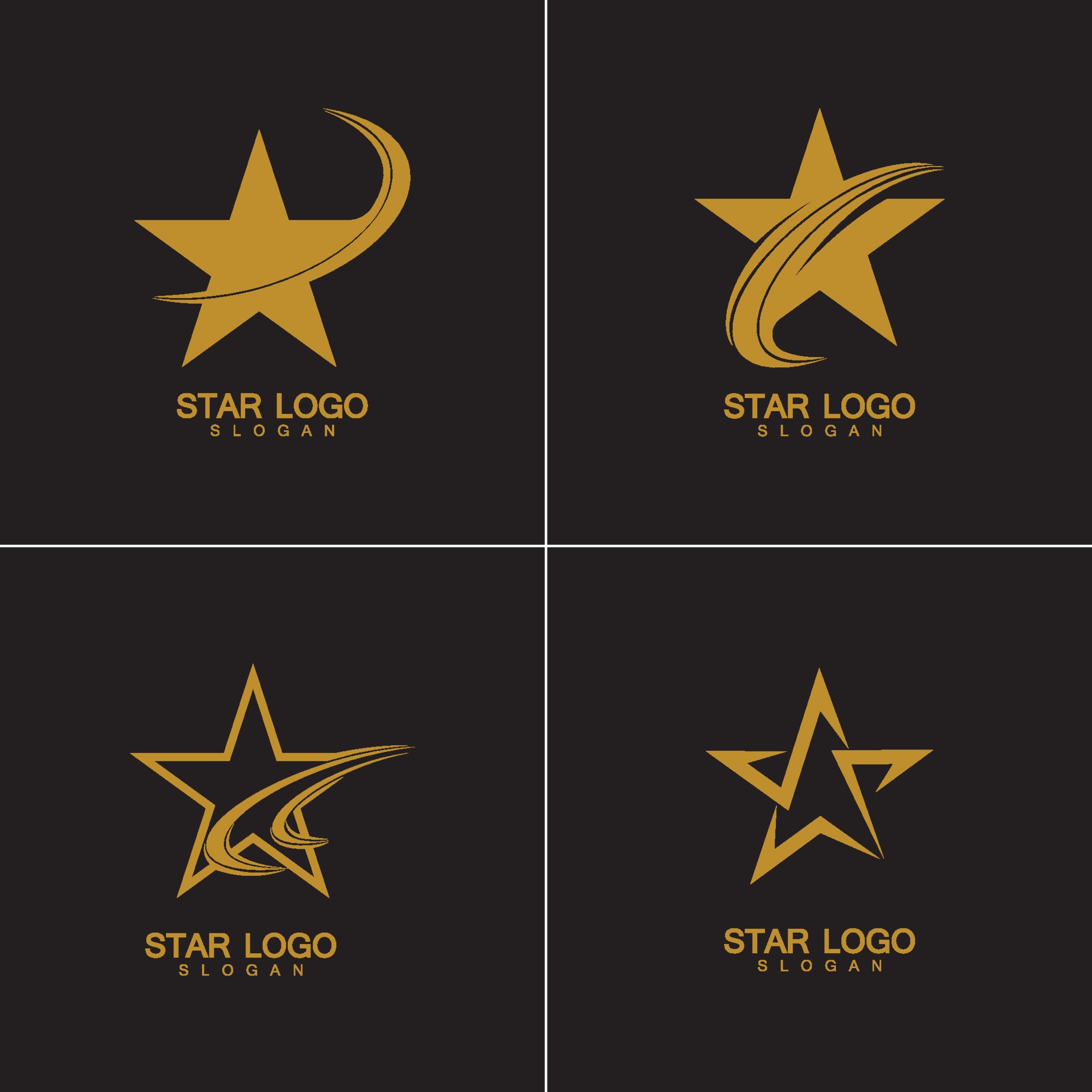Gold Star Logo Design
