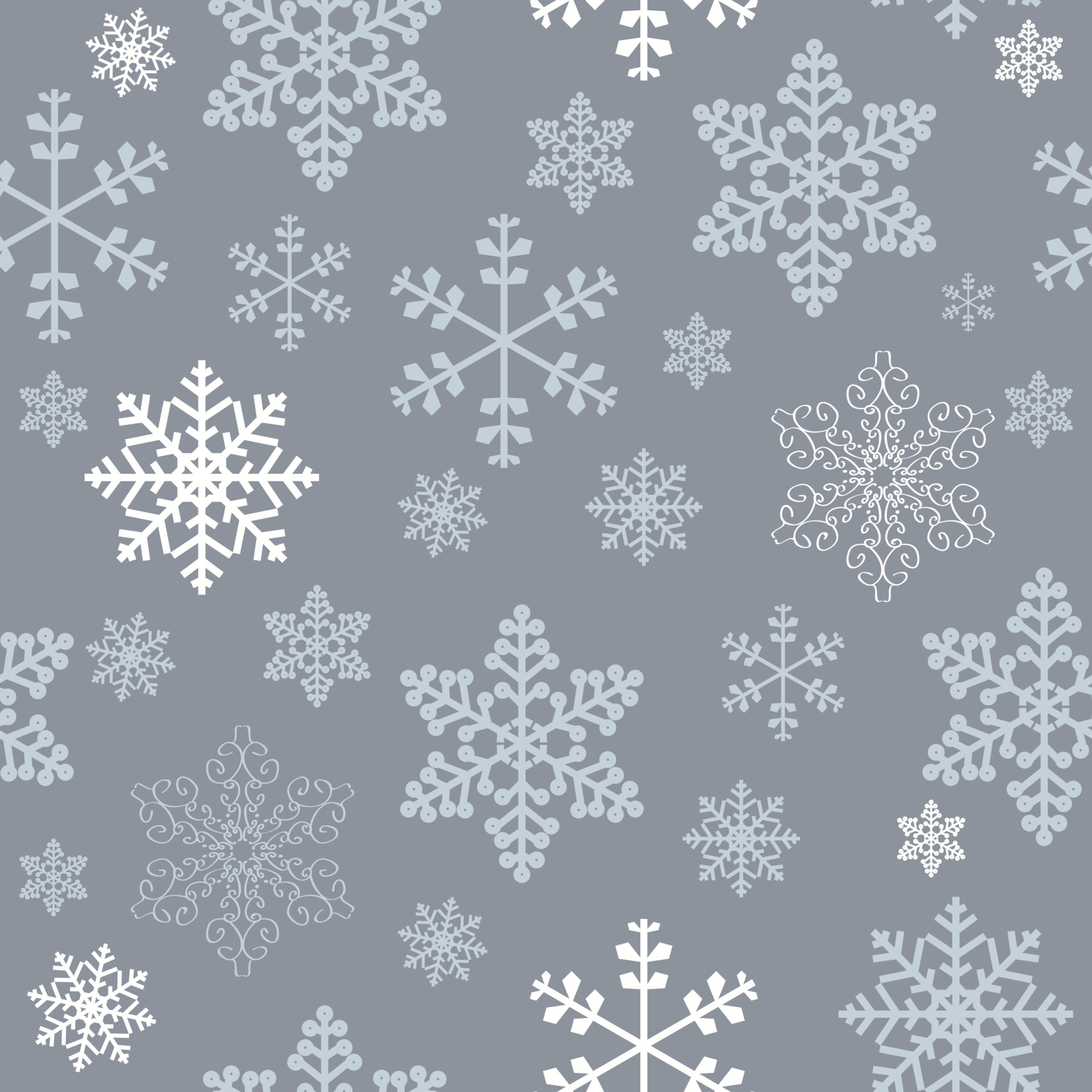 Christmas new year seamless pattern beautiful texture, snowflakes ...