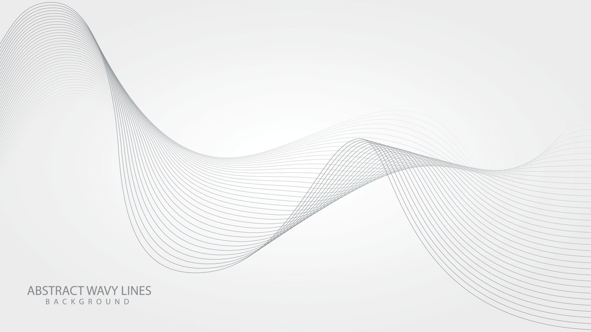 Abstract elegant white background with flowing line waves 3262293 ...