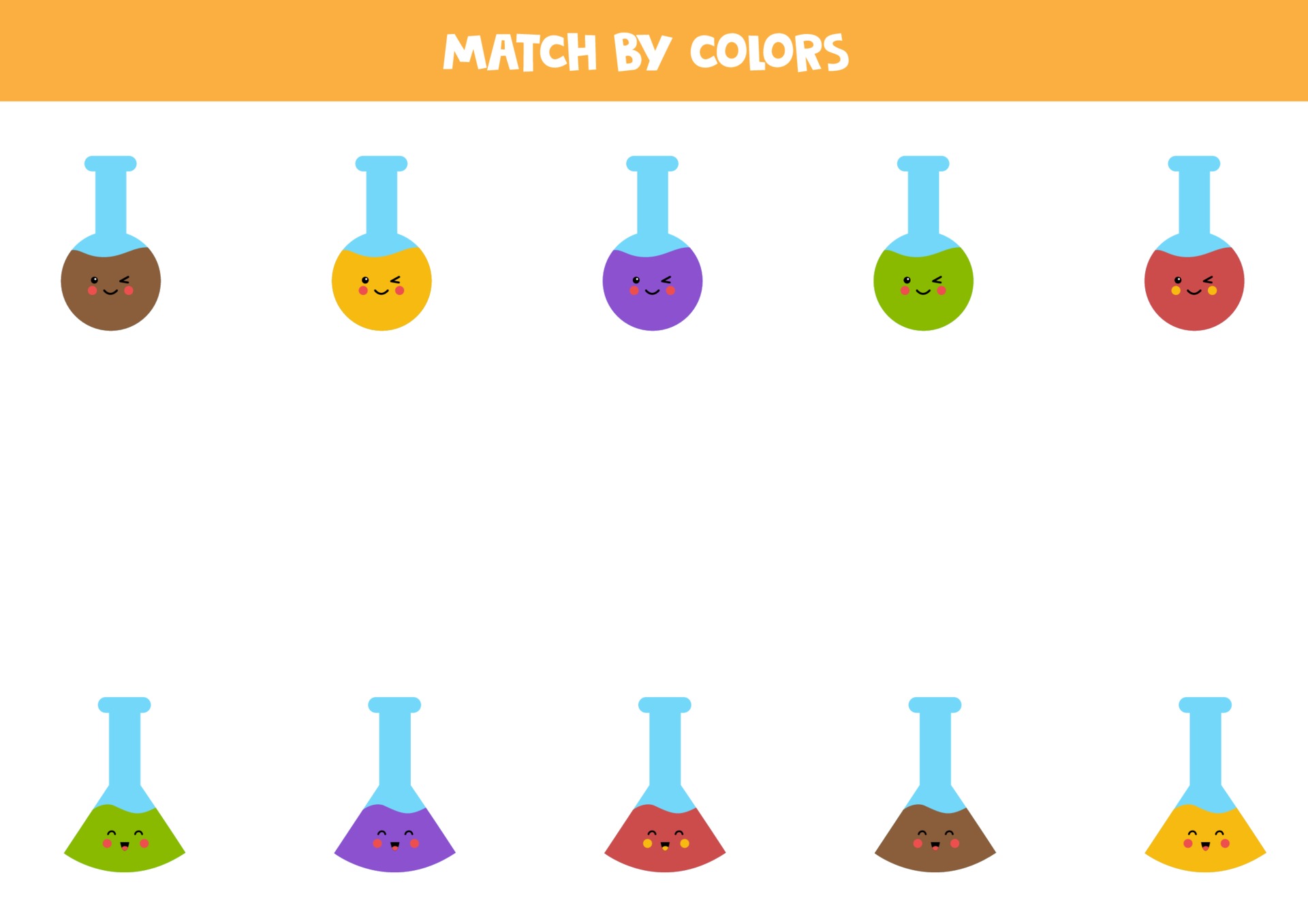 Color Matching Game For Preschool Kids Match Test Tubes By Colors color-matching-game-for-preschool-kids-match-test-tubes-by-colors