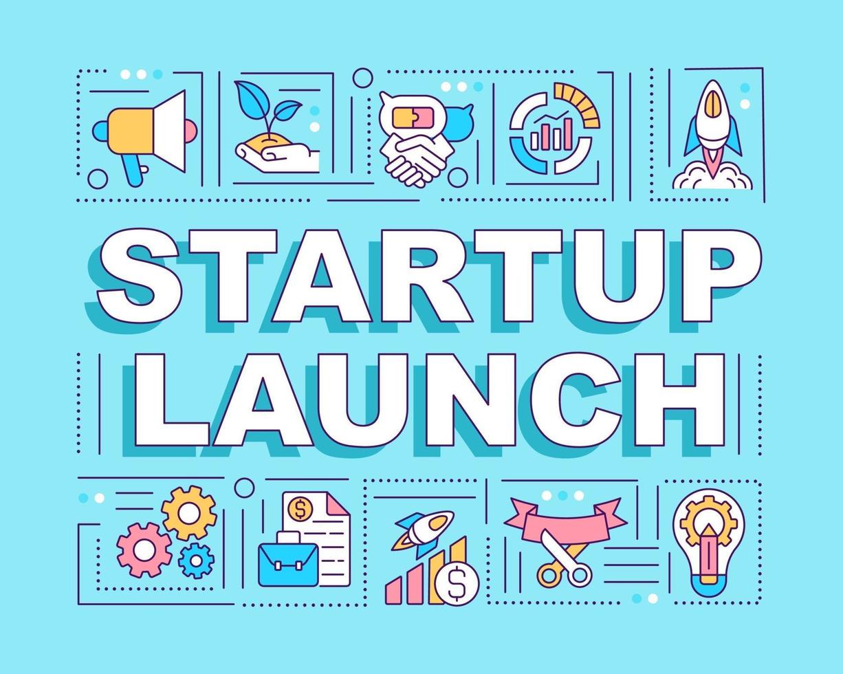 Startup launch word concepts banner 3273056 Vector Art at Vecteezy Startup launch word concepts banner 3273056 Vector Art at Vecteezy